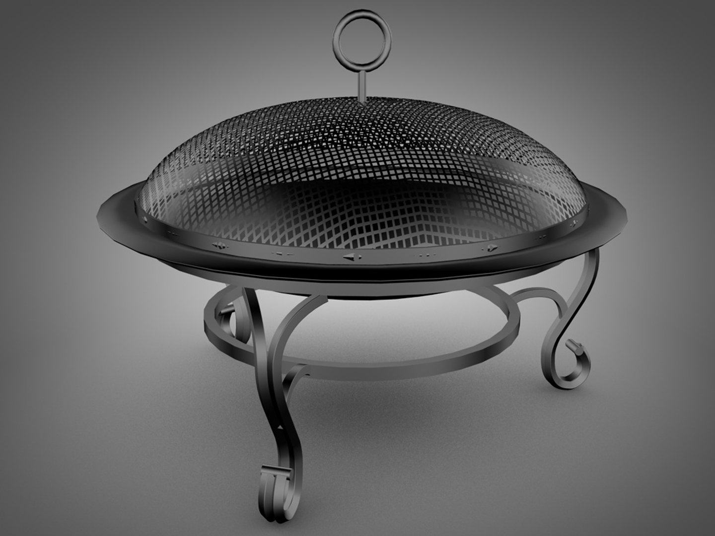 cast iron pit 3d model