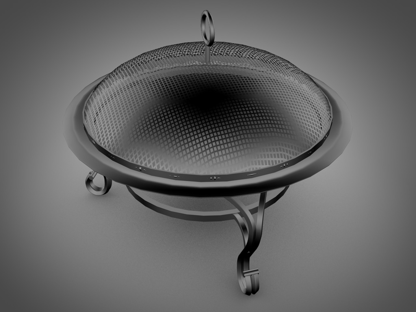 cast iron pit 3d model