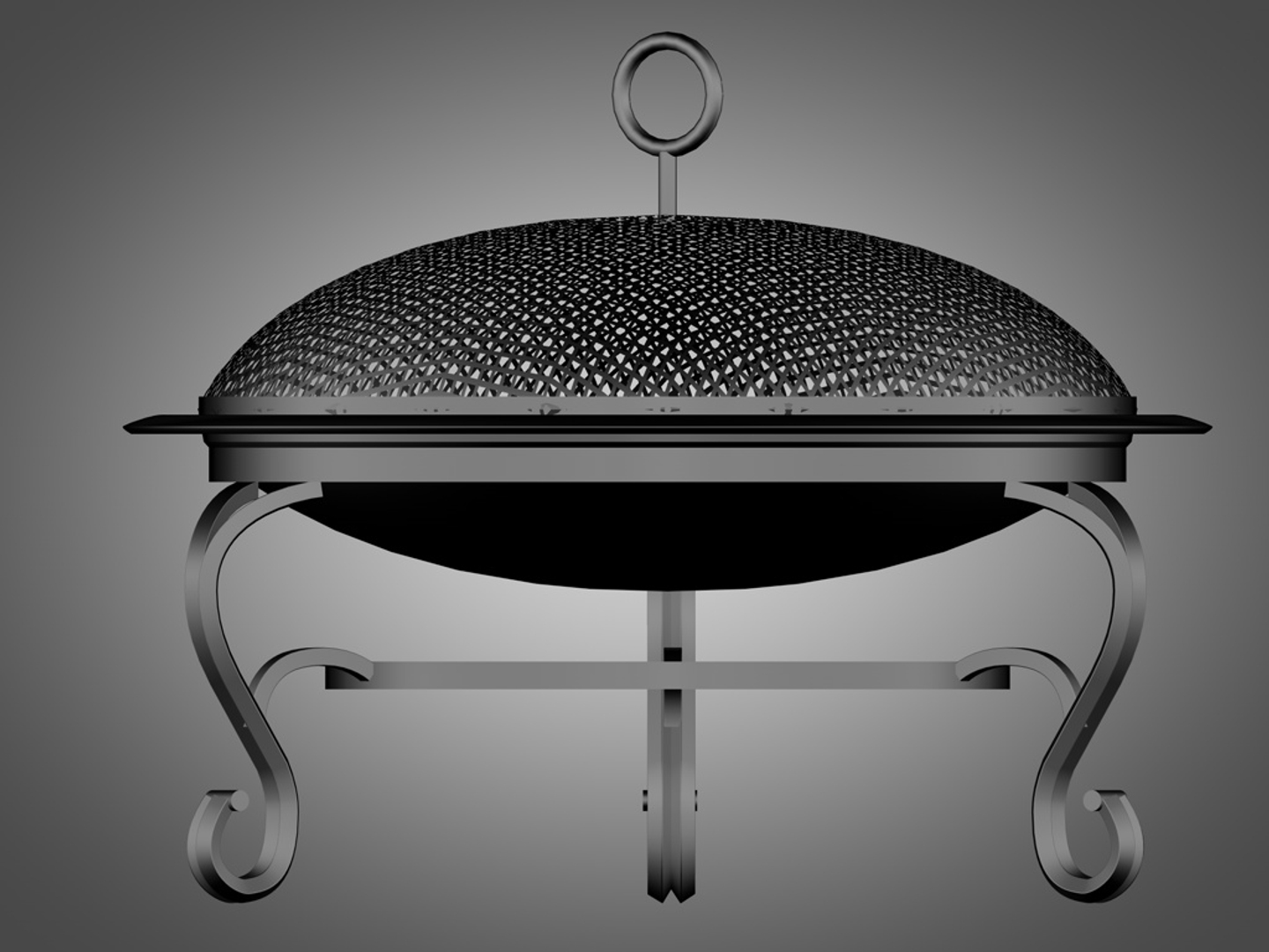 cast iron pit 3d model