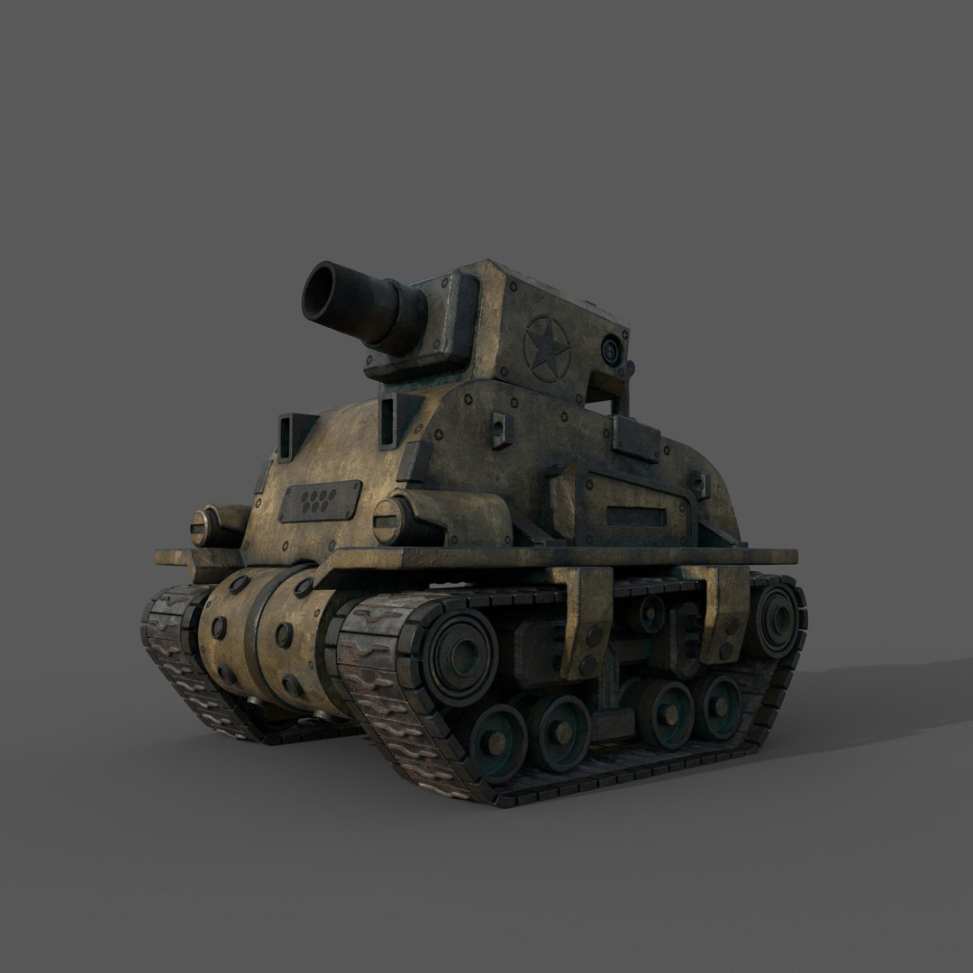 Small tank 3D model - TurboSquid 1855800