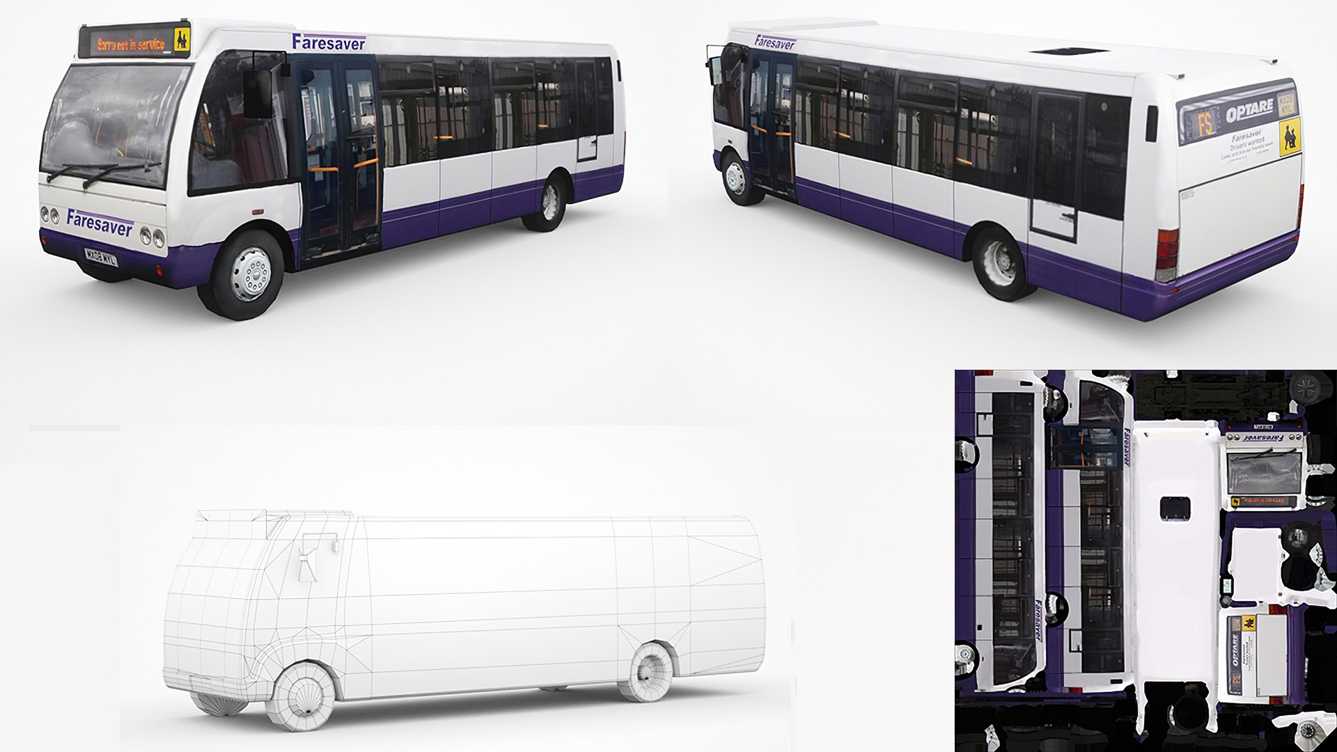 12 Lowpoly Buses Vol1 3D Model - TurboSquid 1991573