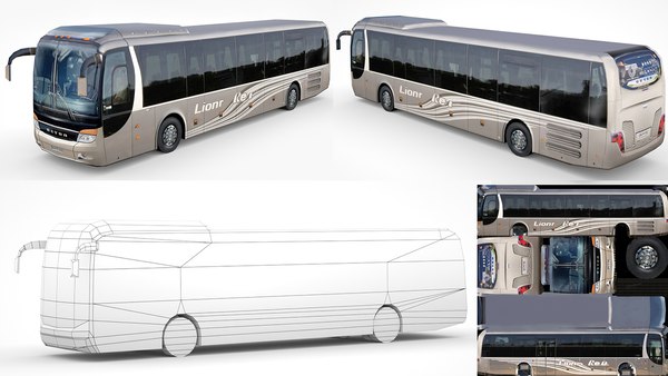 12 lowpoly Buses Vol1 3D model - TurboSquid 1991573