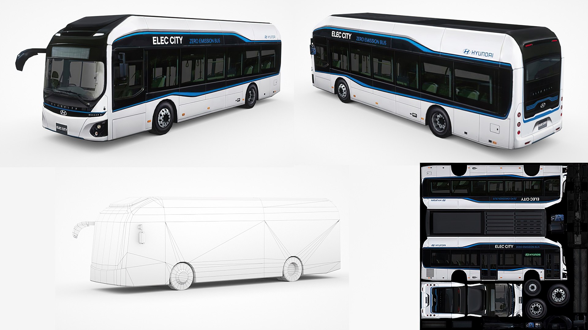 12 Lowpoly Buses Vol1 3D Model - TurboSquid 1991573