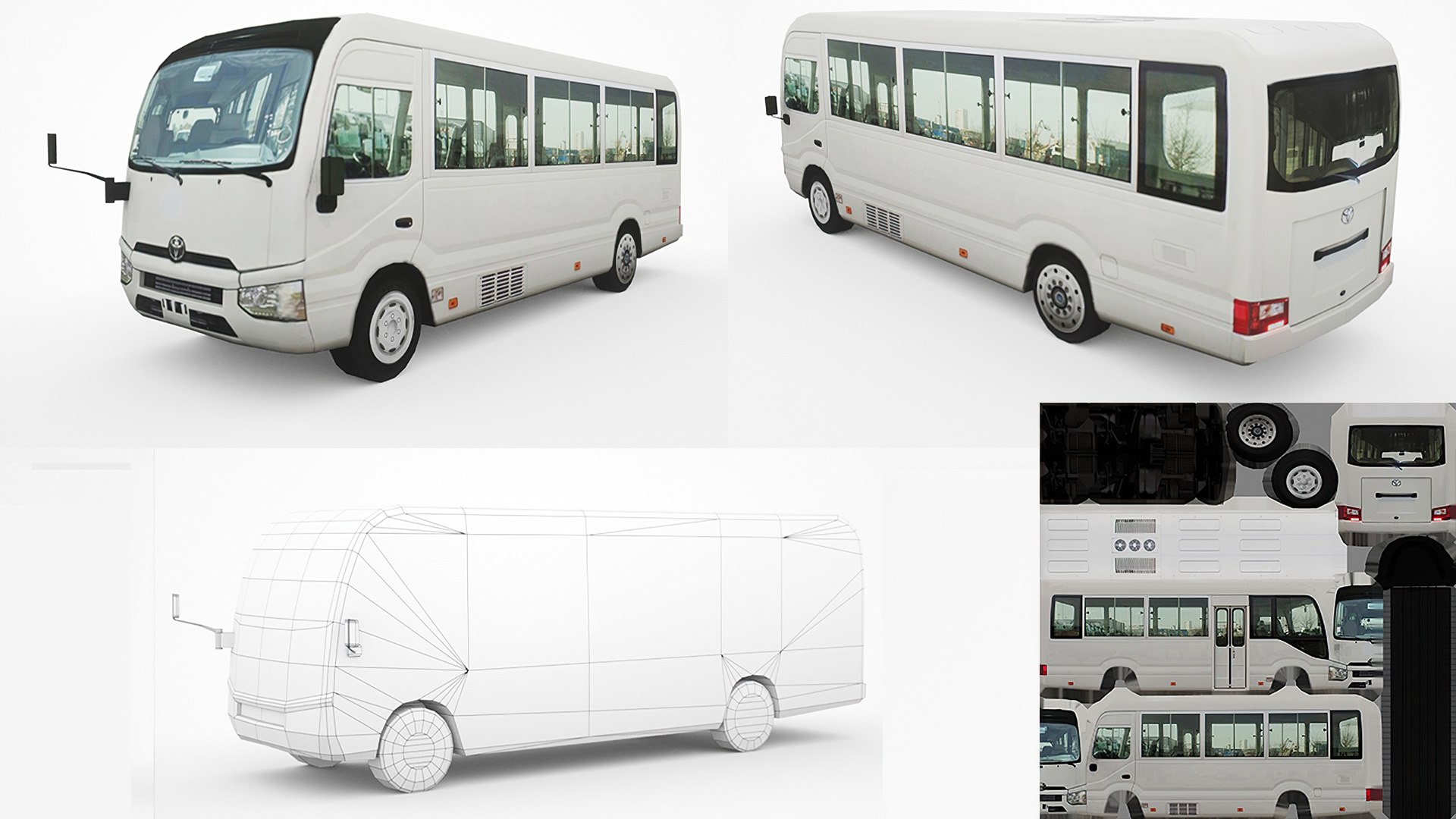 12 Lowpoly Buses Vol1 3D Model - TurboSquid 1991573