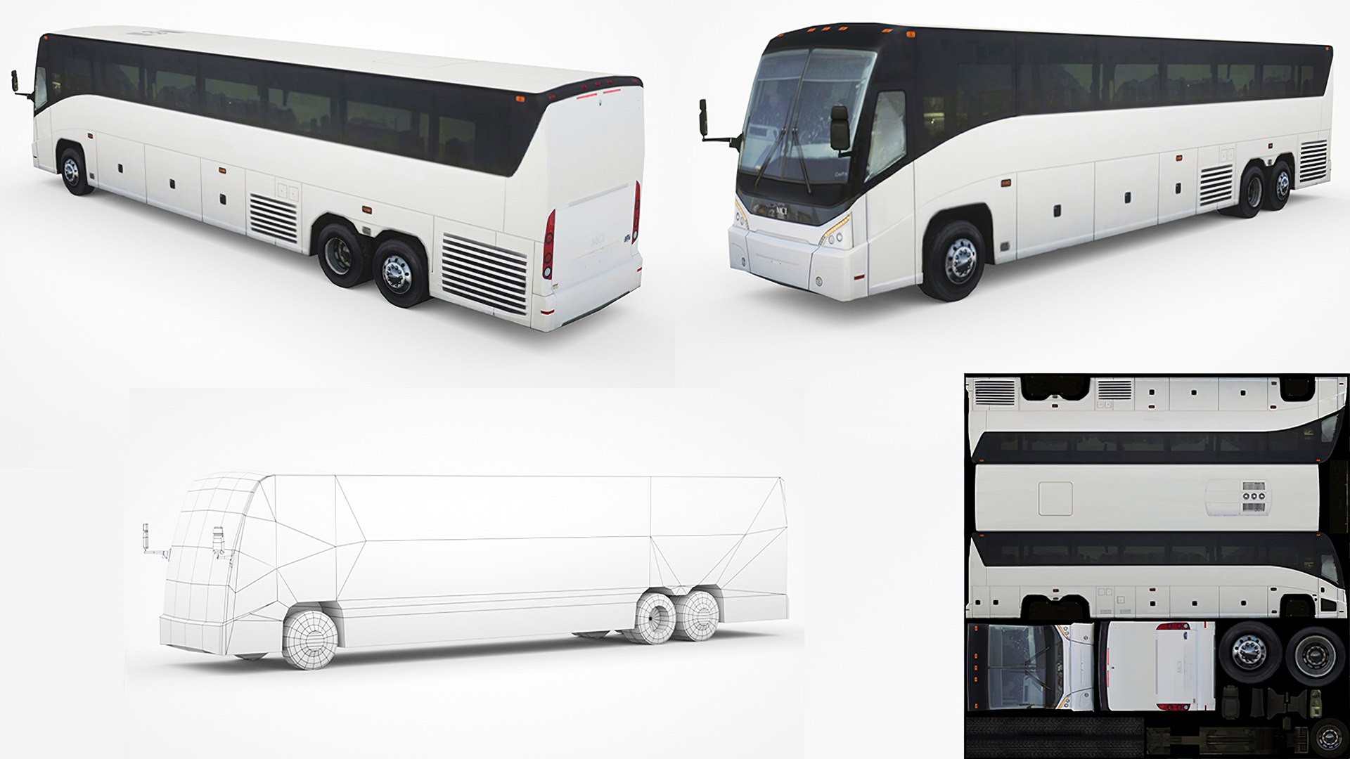 12 Lowpoly Buses Vol1 3D Model - TurboSquid 1991573