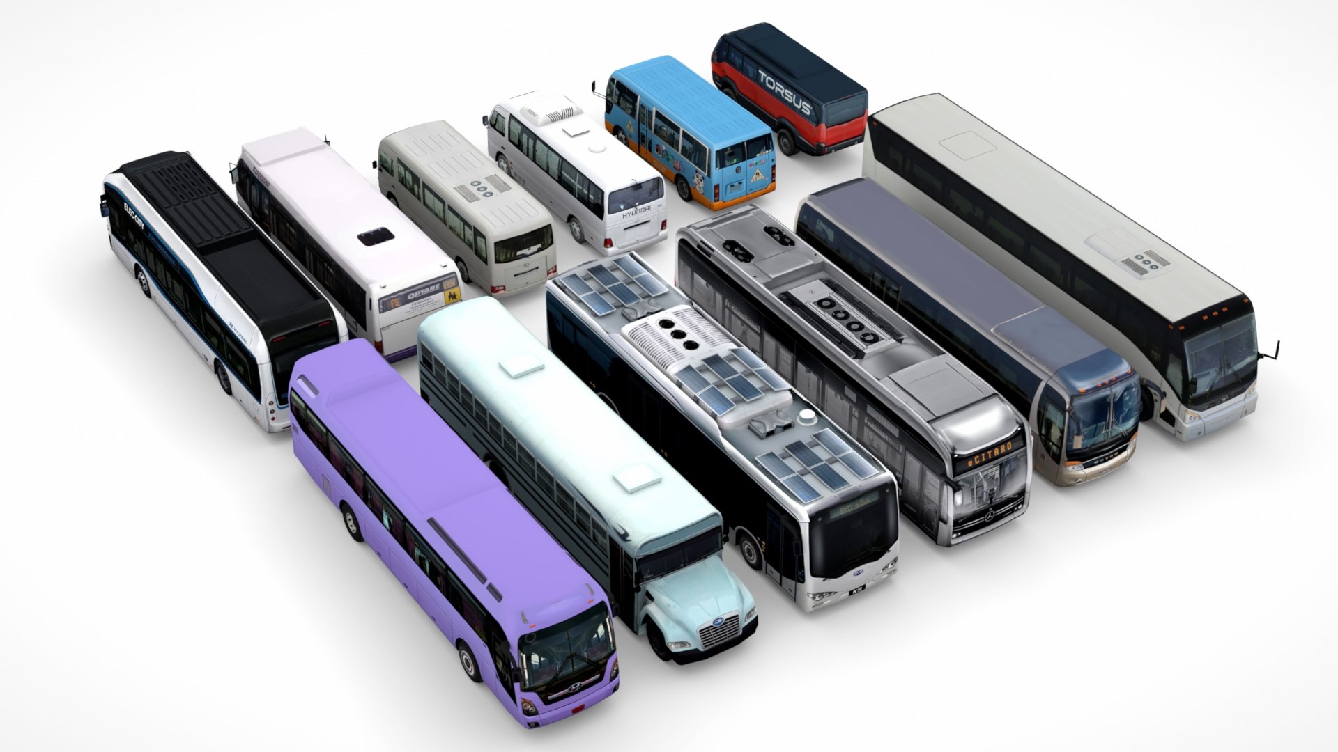 12 Lowpoly Buses Vol1 3D Model - TurboSquid 1991573