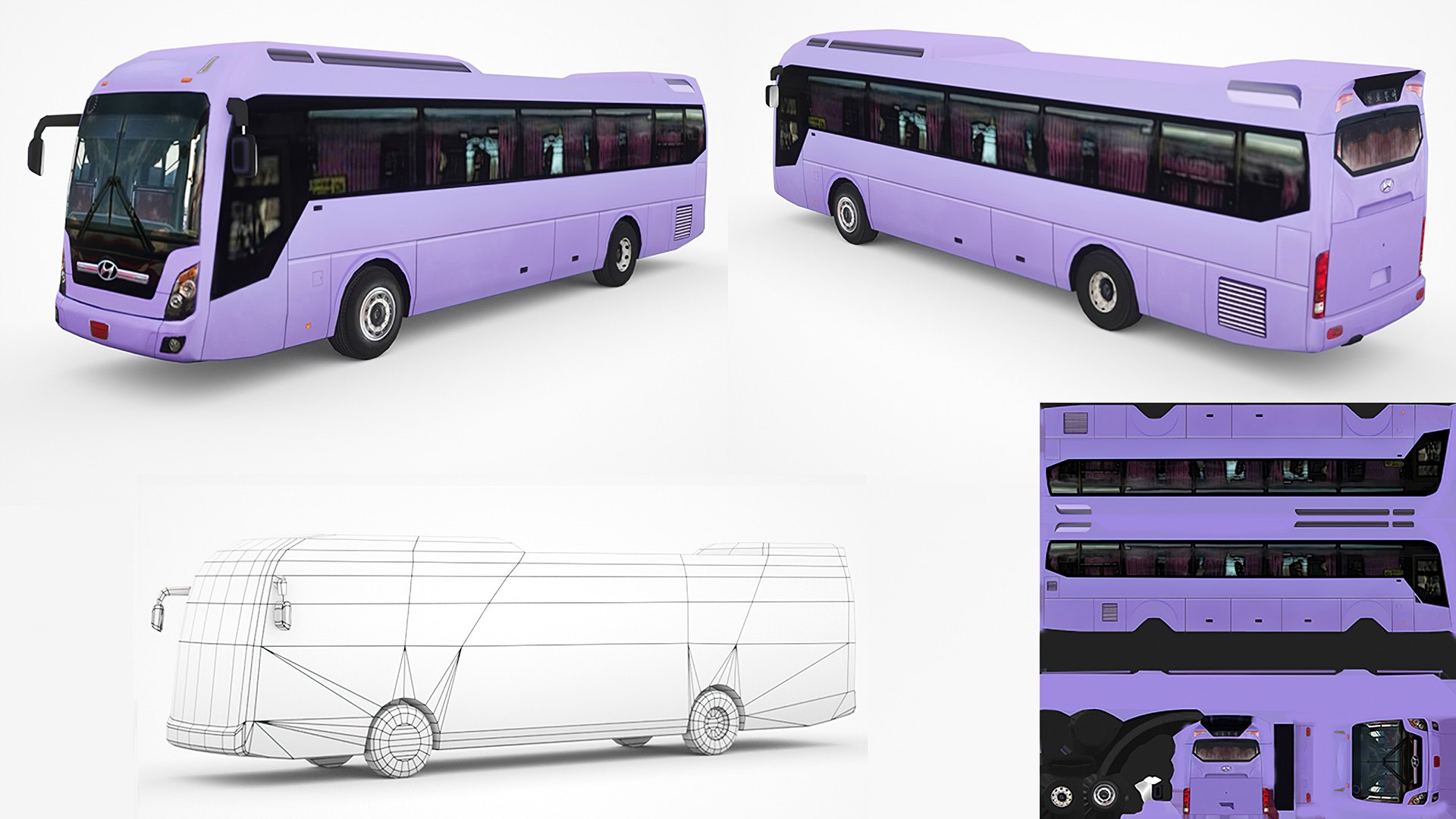 12 Lowpoly Buses Vol1 3D Model - TurboSquid 1991573