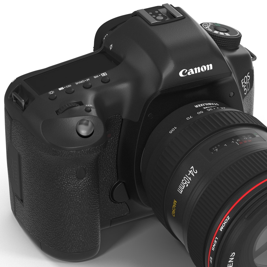 digital camera canon eos 3d model