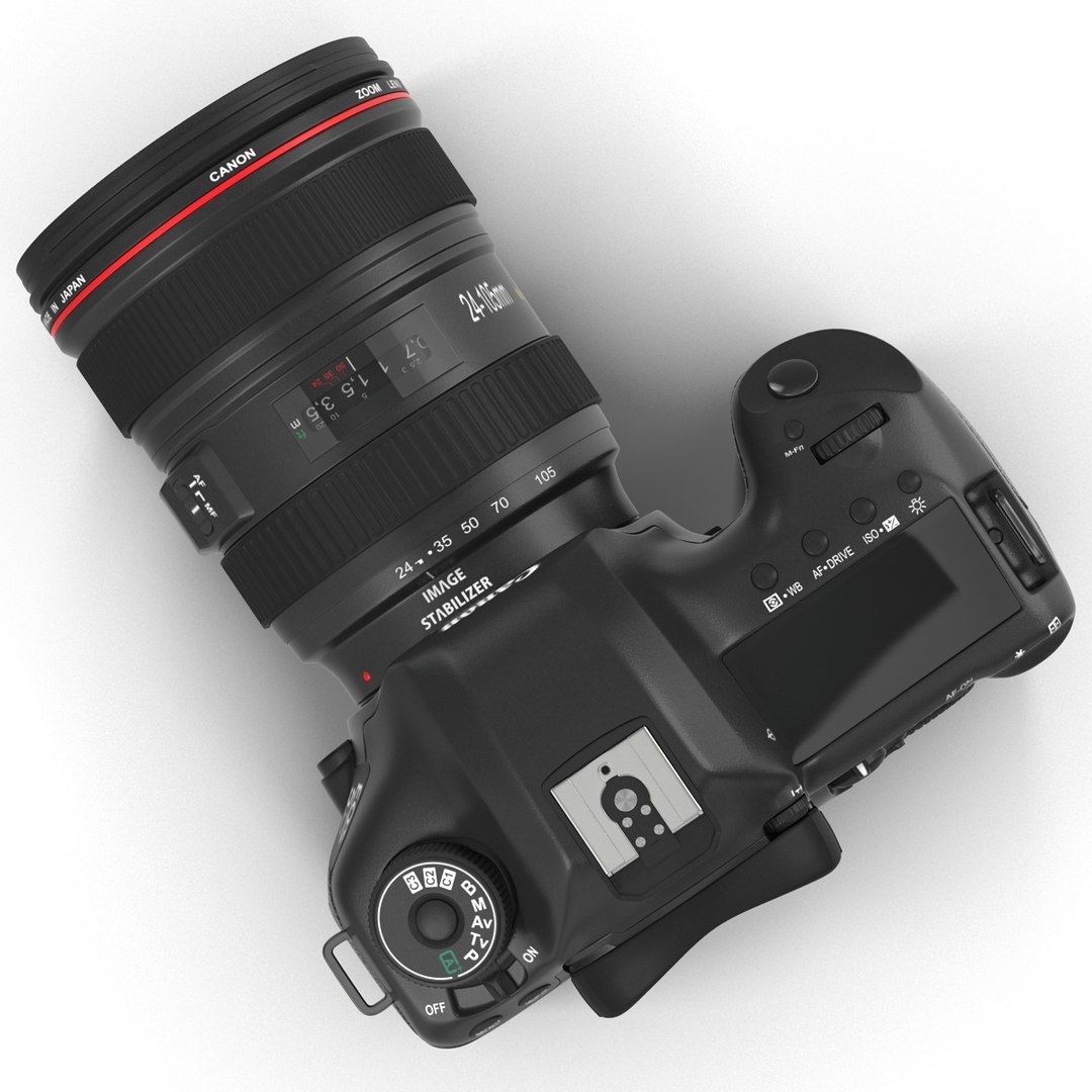 digital camera canon eos 3d model
