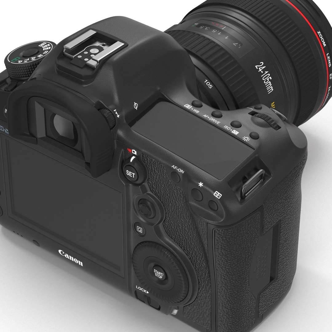 digital camera canon eos 3d model
