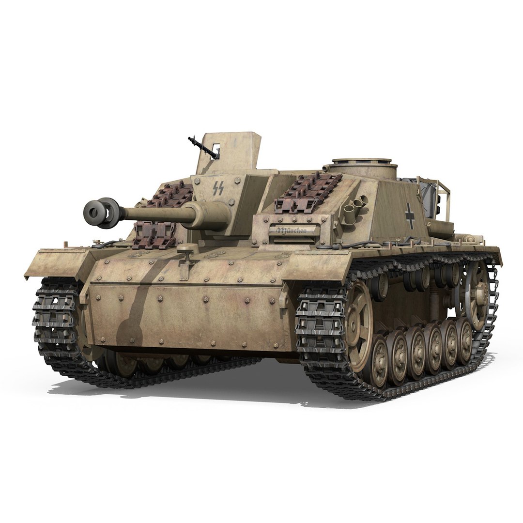3d Model Sturmgeschütz Iii Stug Tank Destroyer