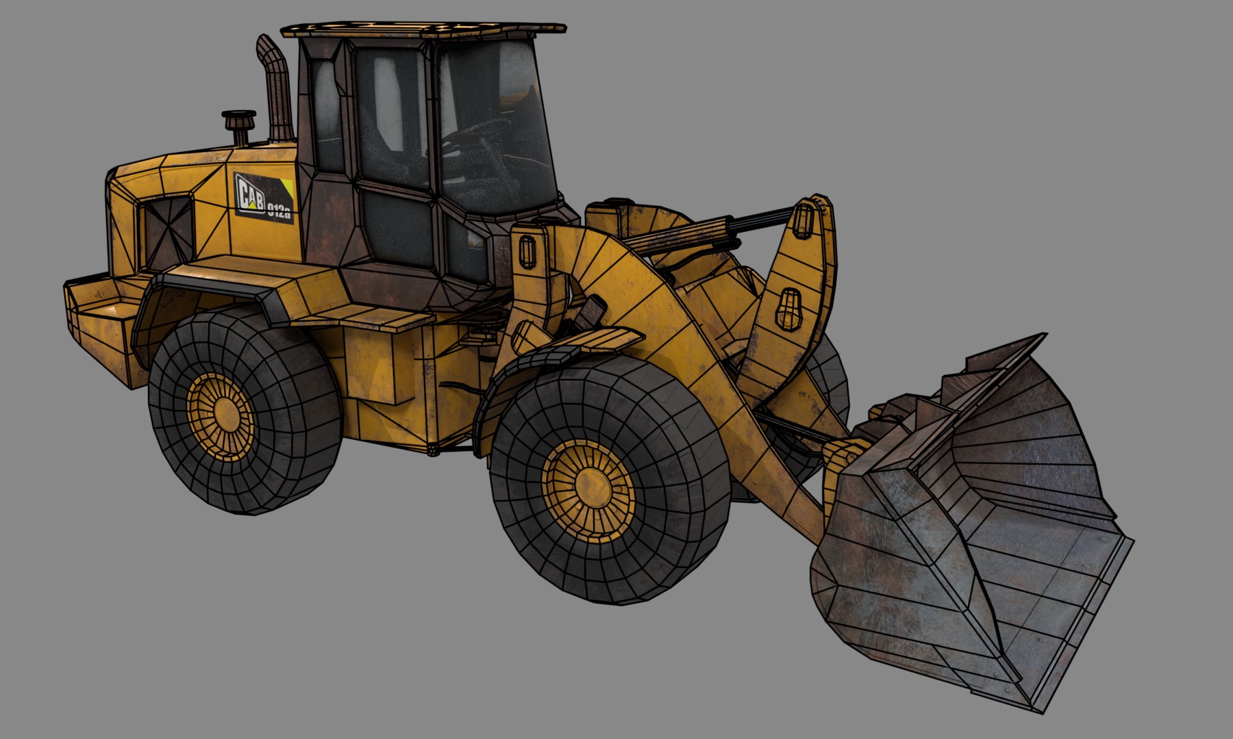 Construction vehicles excavator loader 3D model - TurboSquid 1335475
