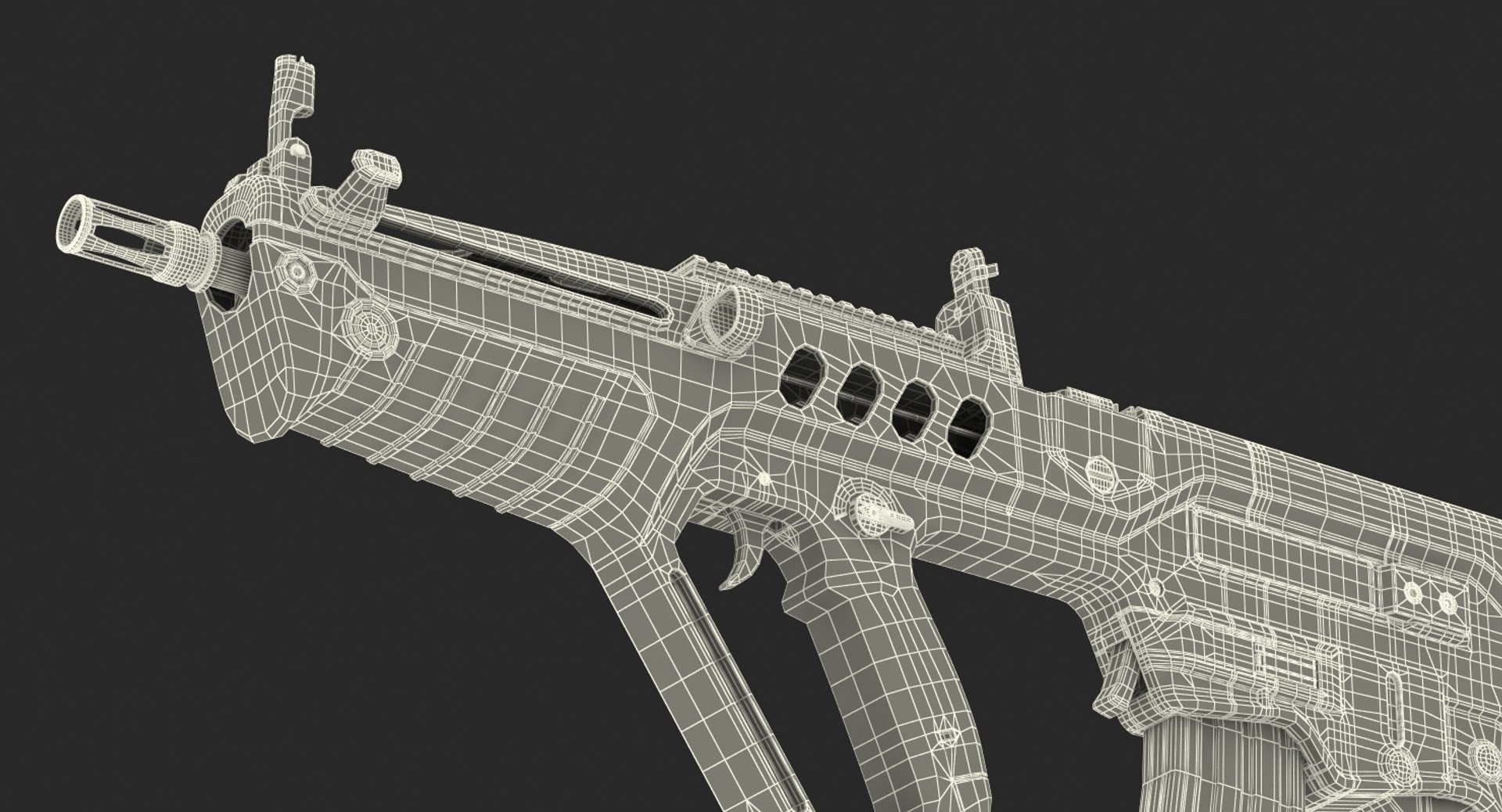 Israeli Bullpup Assault Rifle 3D Model - TurboSquid 1190145