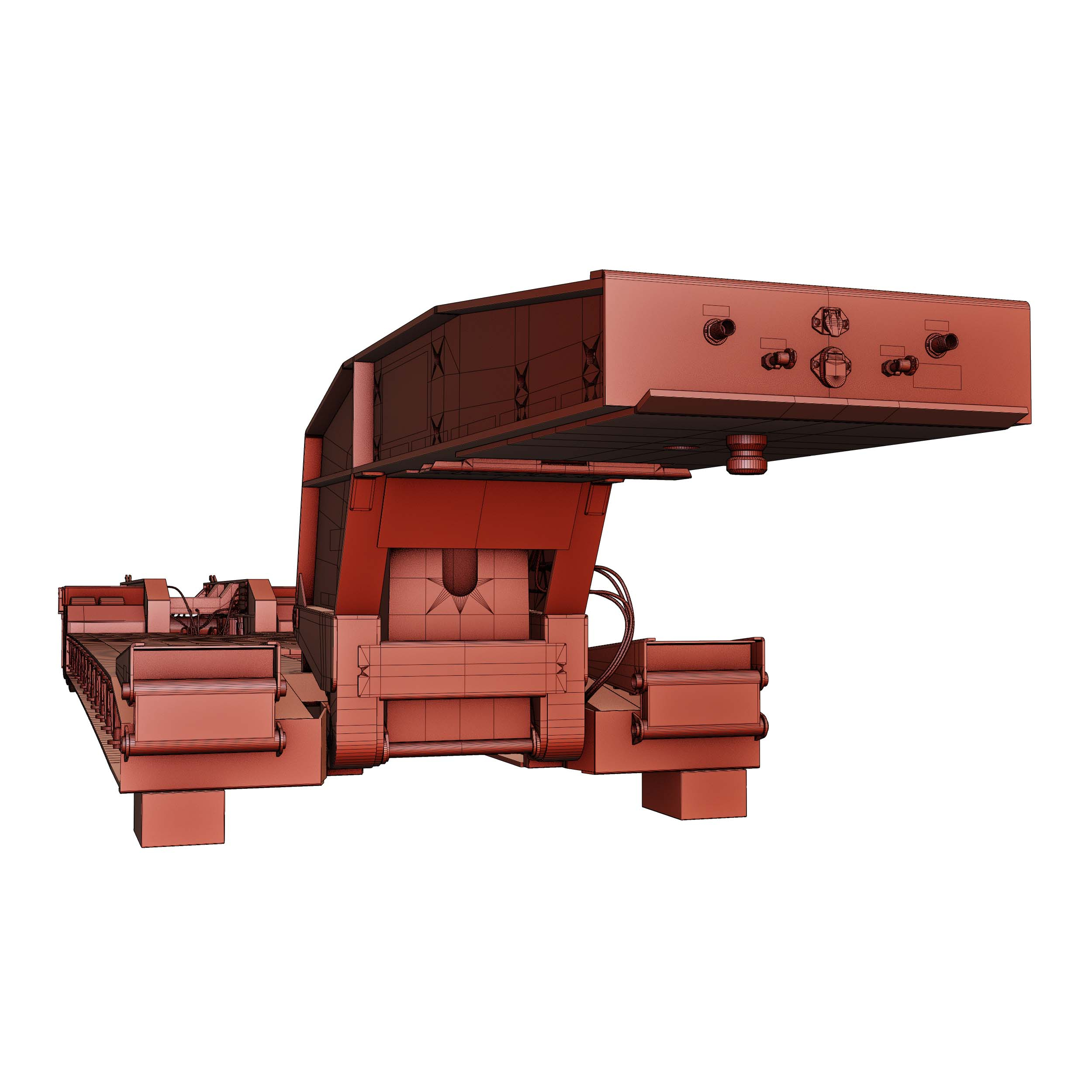 2003 Rogers SP50 Lowboy Modelo 3D - TurboSquid 1935752