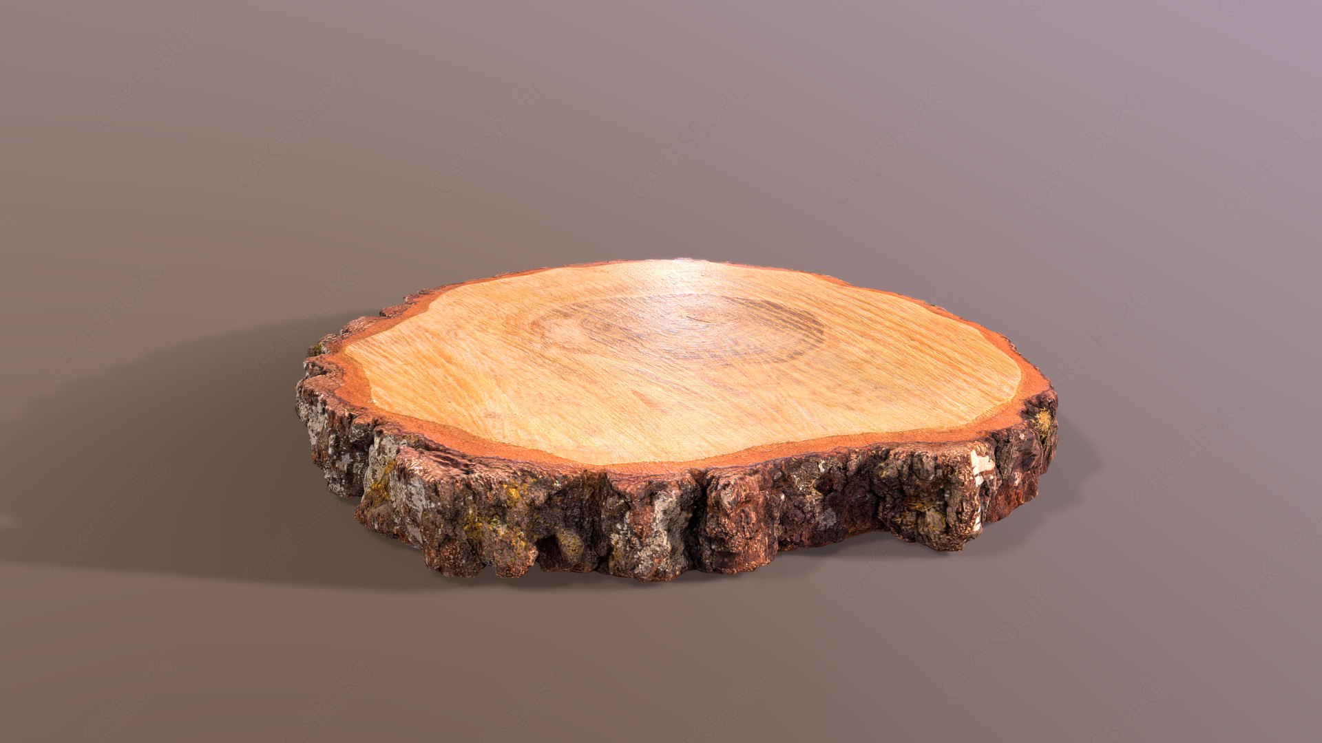 Wooden Log Slice Wedding Cake Stand 3D Model - TurboSquid 1977662