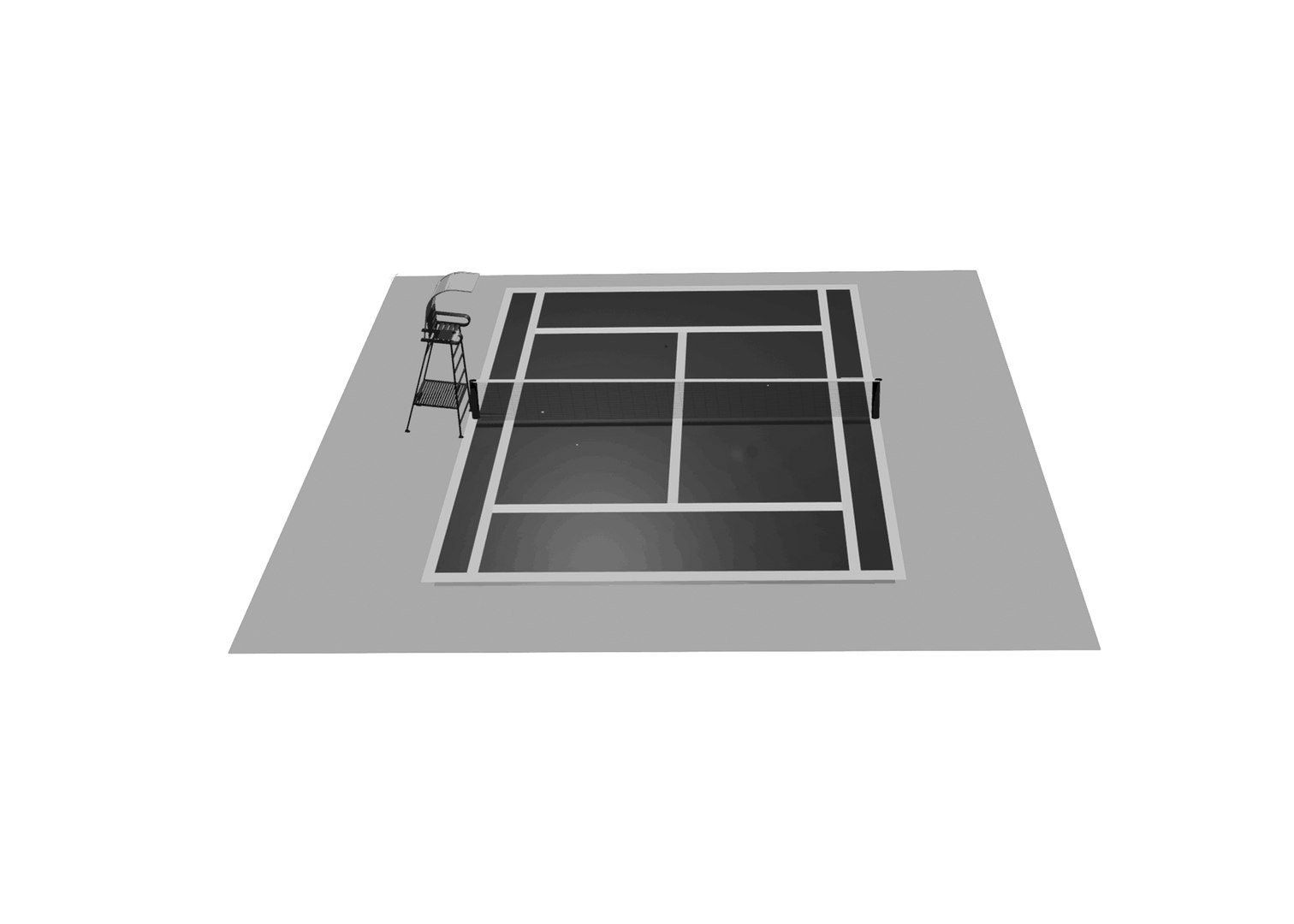 Tennis ground model - TurboSquid 1715728