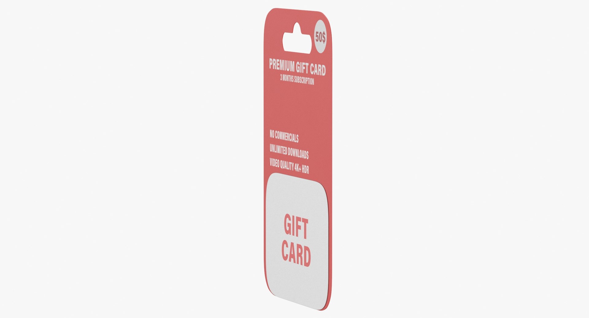 3D Gift Card 01 Blank And Generic Label Model - TurboSquid 2124807