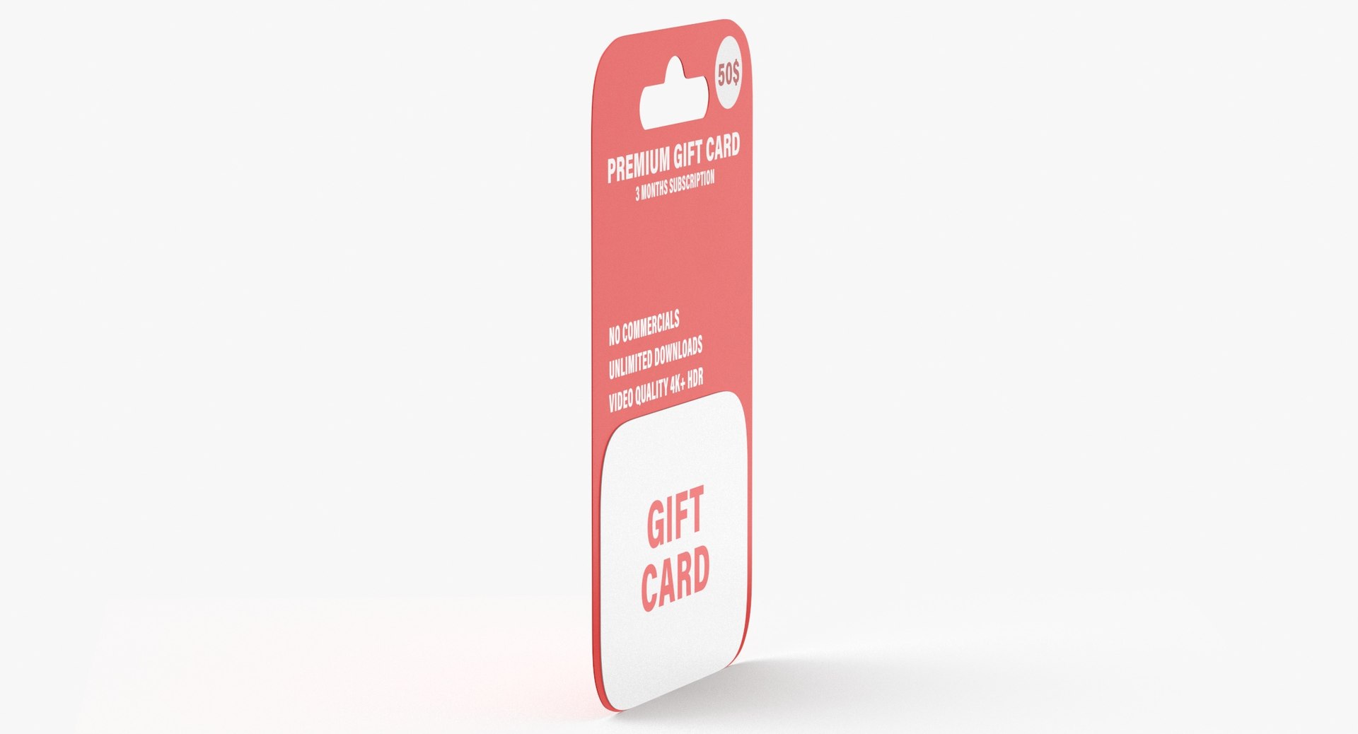 3D Gift Card 01 Blank And Generic Label Model - TurboSquid 2124807
