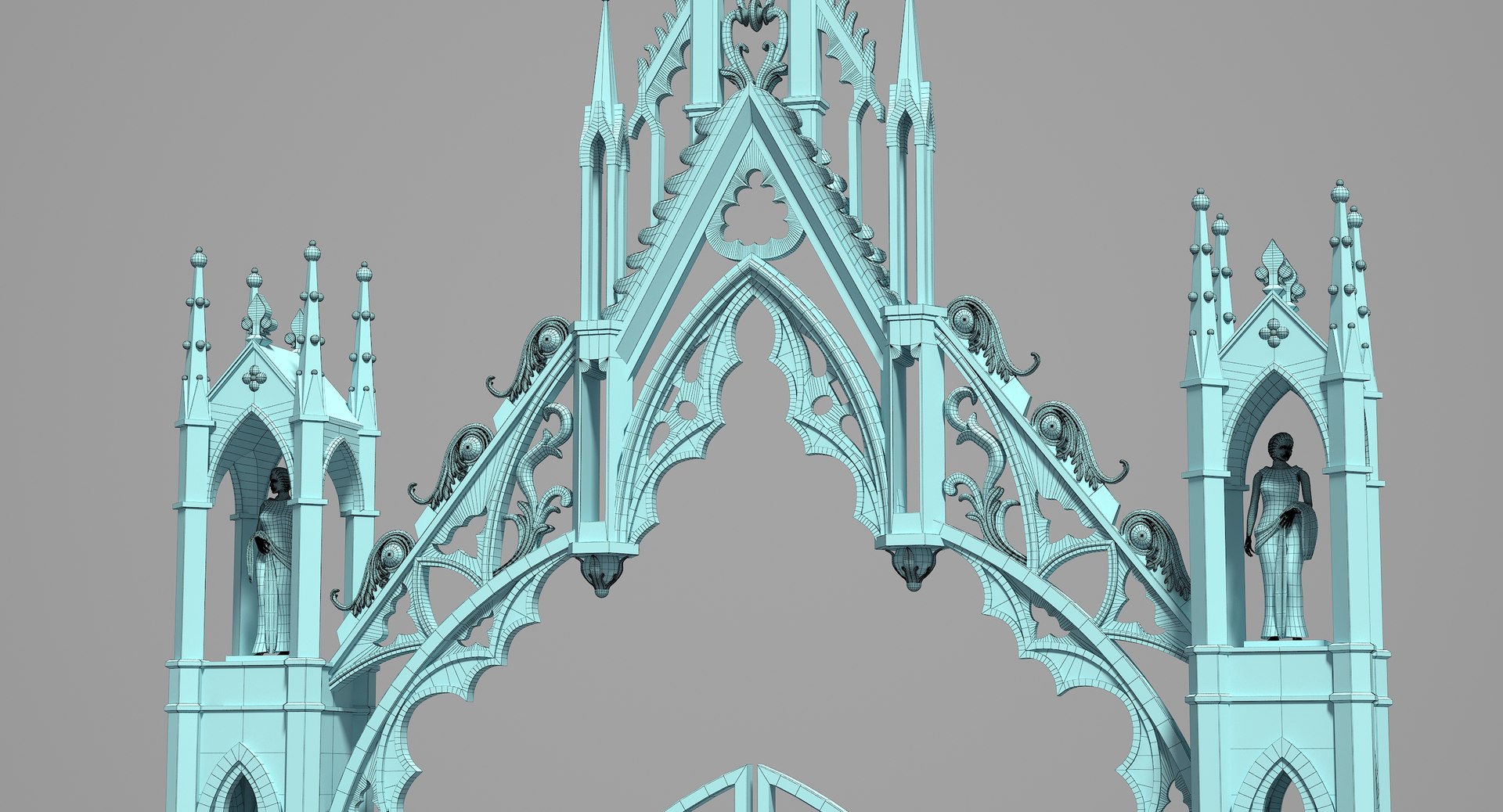 3d Model Gothic Gate
