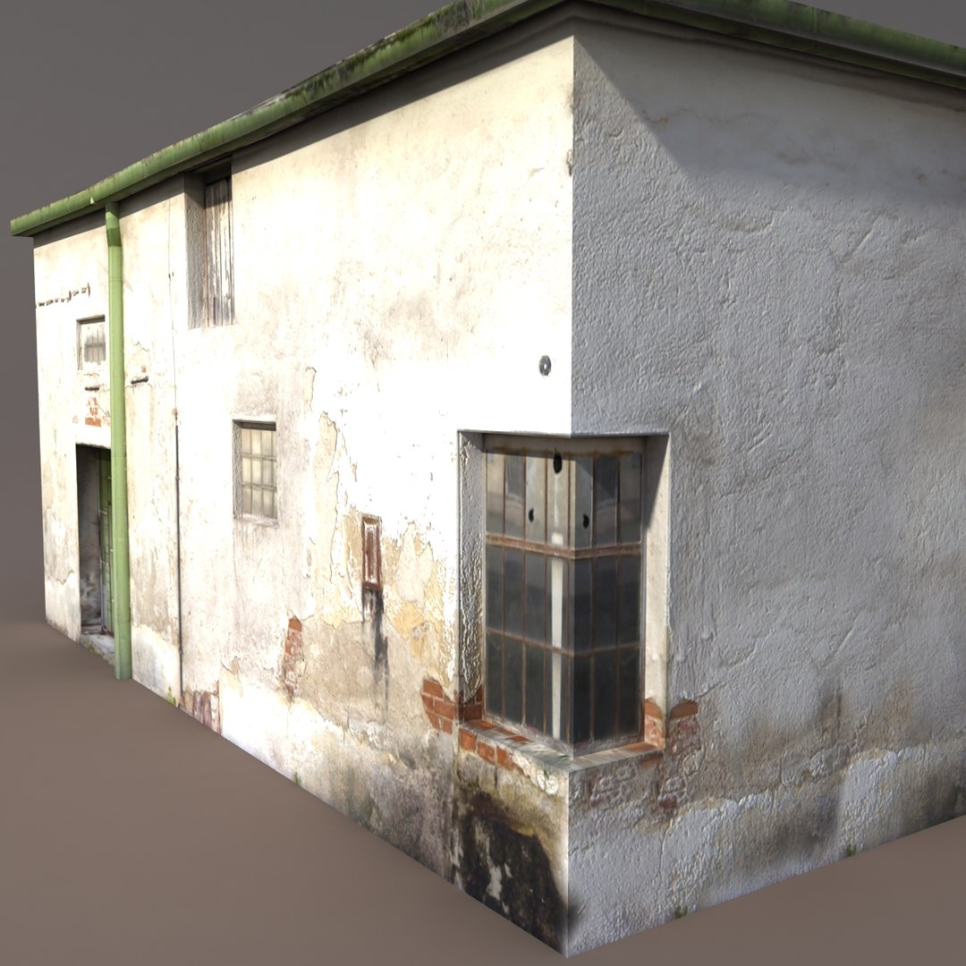 3d Model Of Derelict Building Exterior