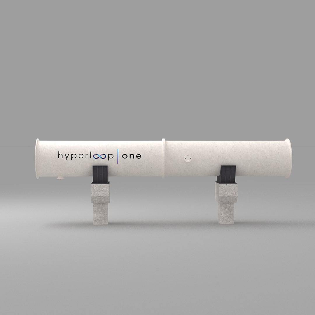 3D Model Hyperloop Train Tube - TurboSquid 1607112