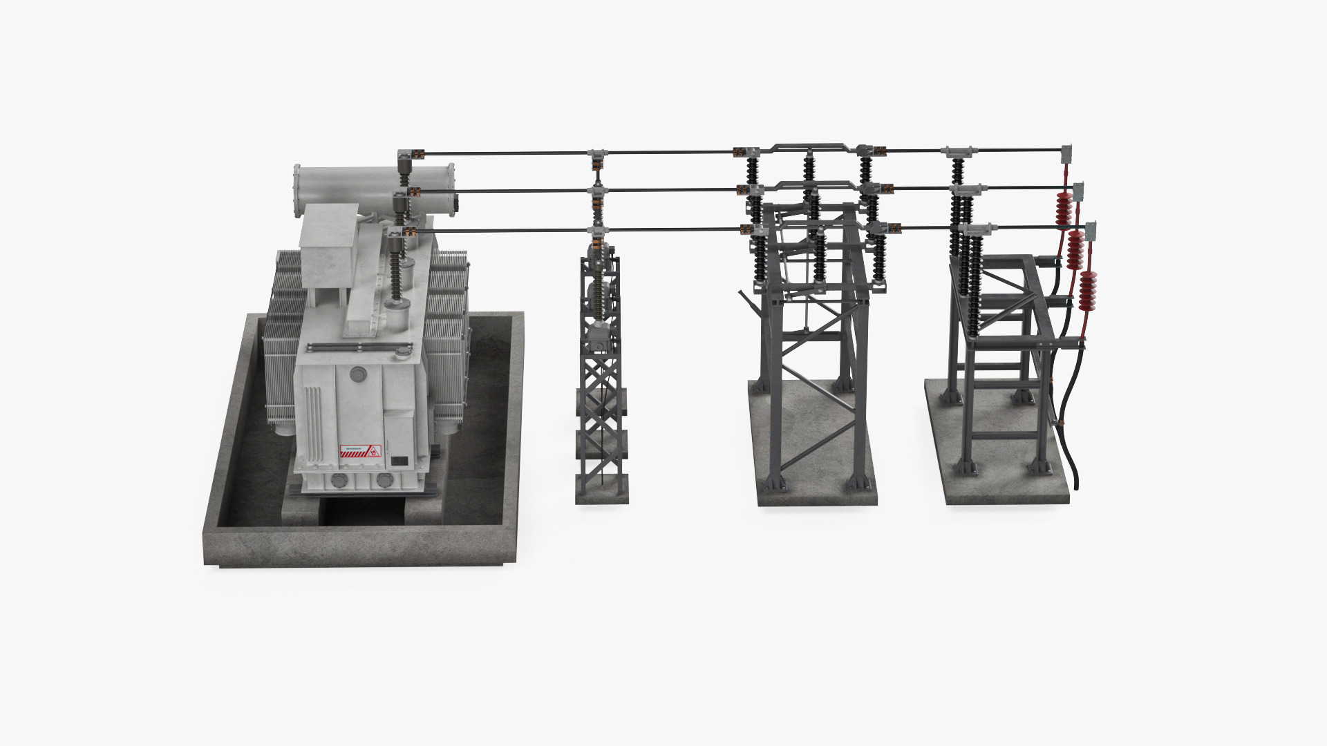 Energy Substation 3D Model - TurboSquid 2290768