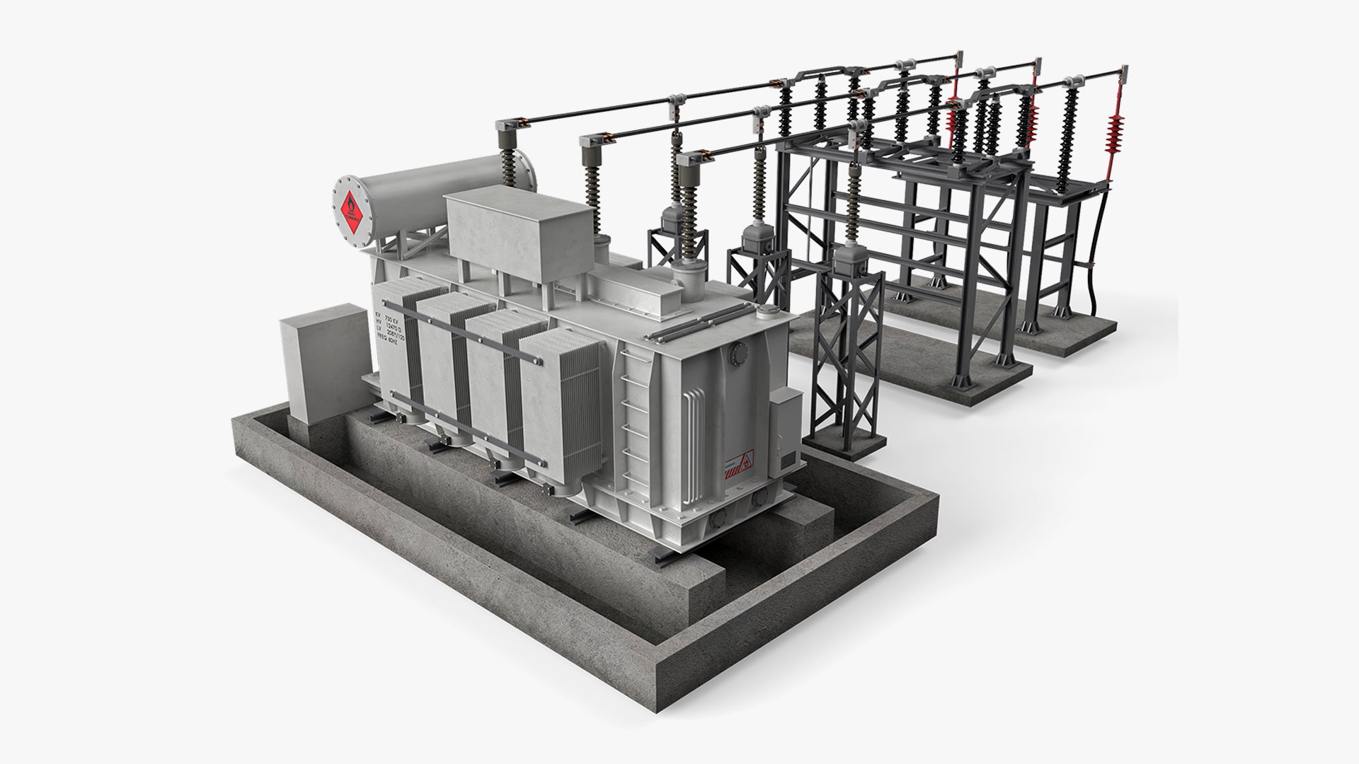 Energy Substation 3D Model - TurboSquid 2290768