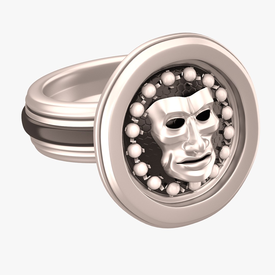3d Face Mask Ring