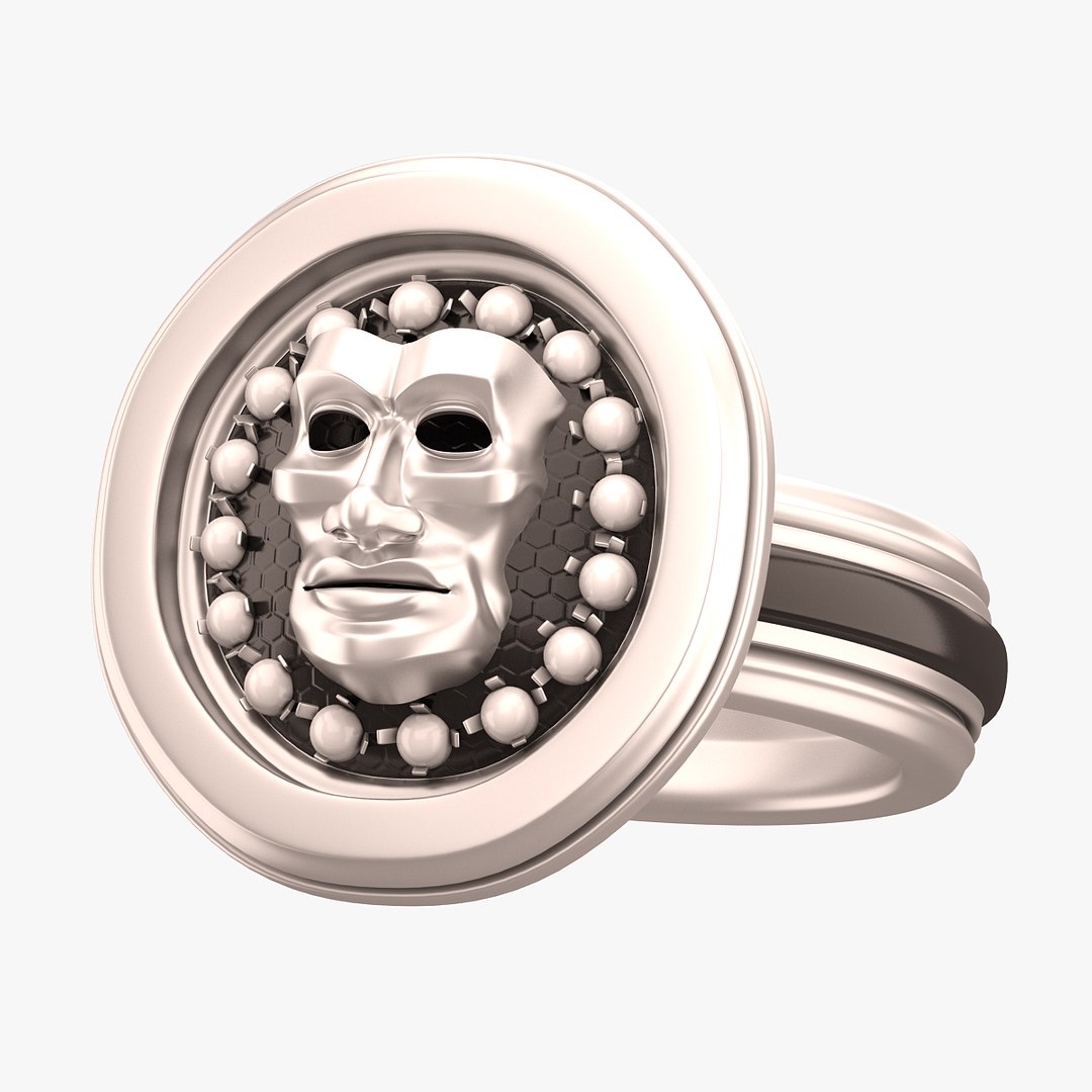 3d Face Mask Ring