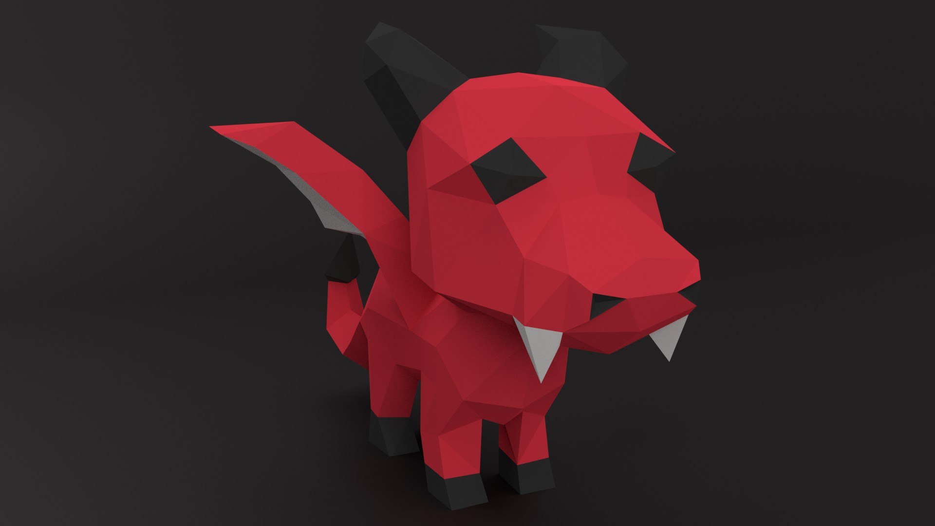 3D DRAGON LOW POLY 3D Papercraf - TurboSquid 1777086