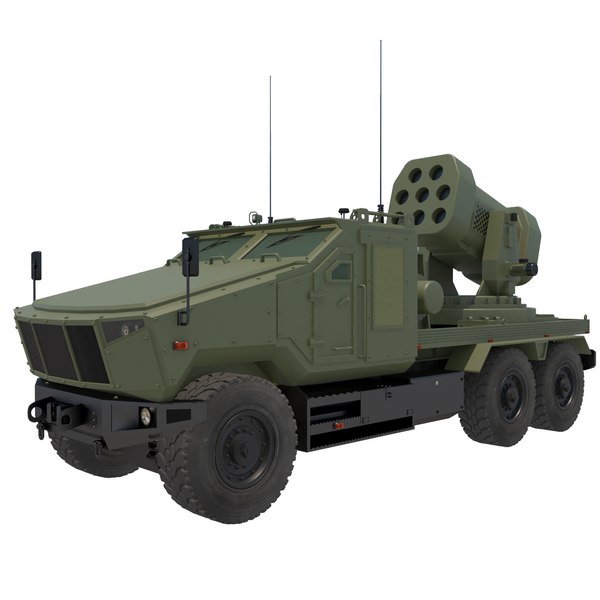 带火箭发射器的 v6 装甲车3D模型 - TurboSquid 1614527