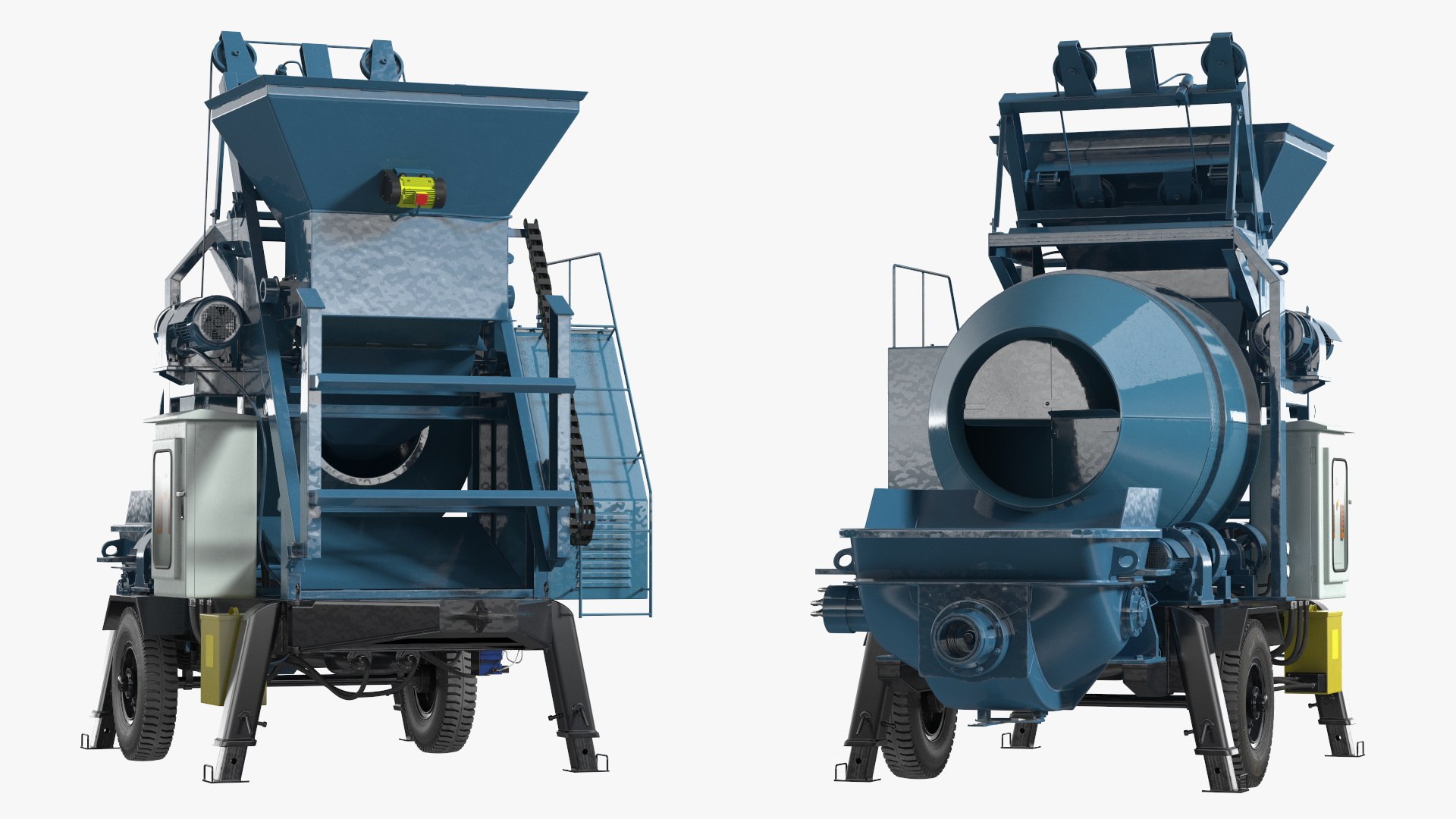 3D Cement Pump Mixer With Electric Engine - TurboSquid 2300547