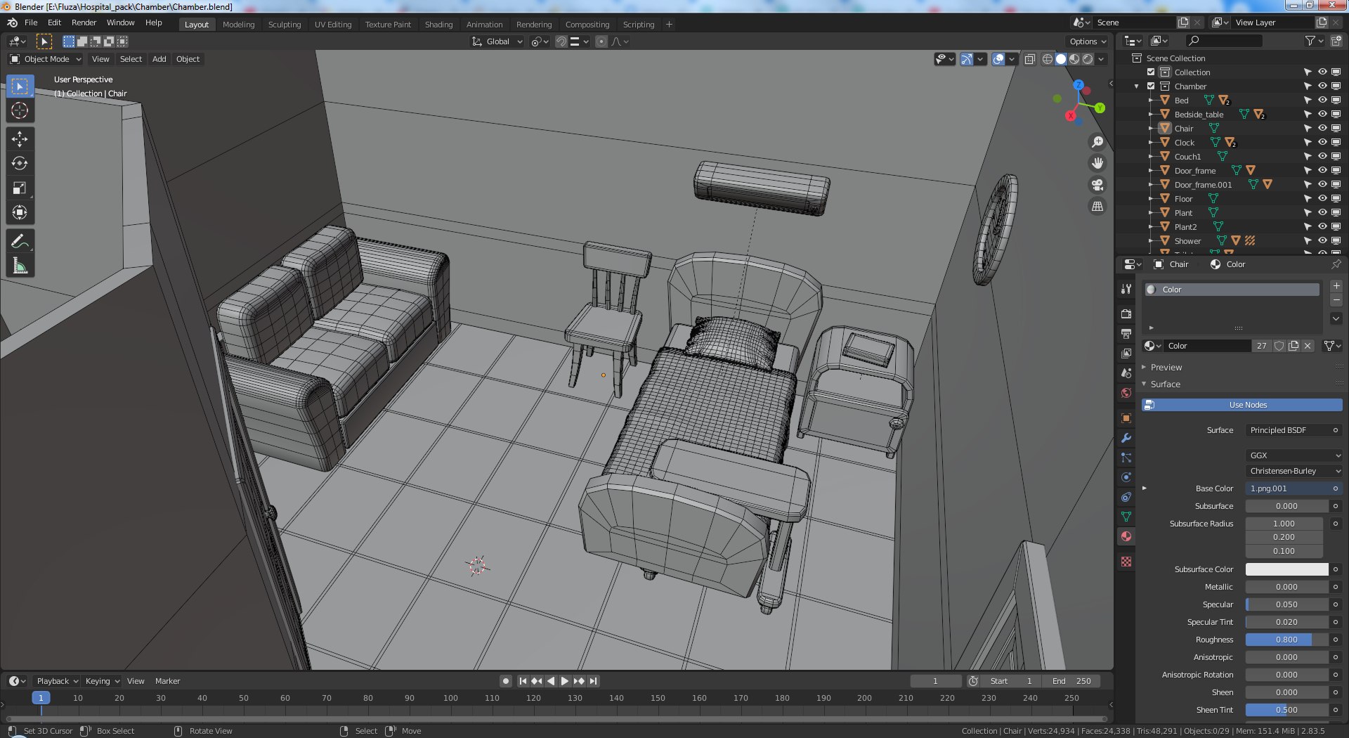 Cartoon Medical Chamber 3D Model - TurboSquid 1629423