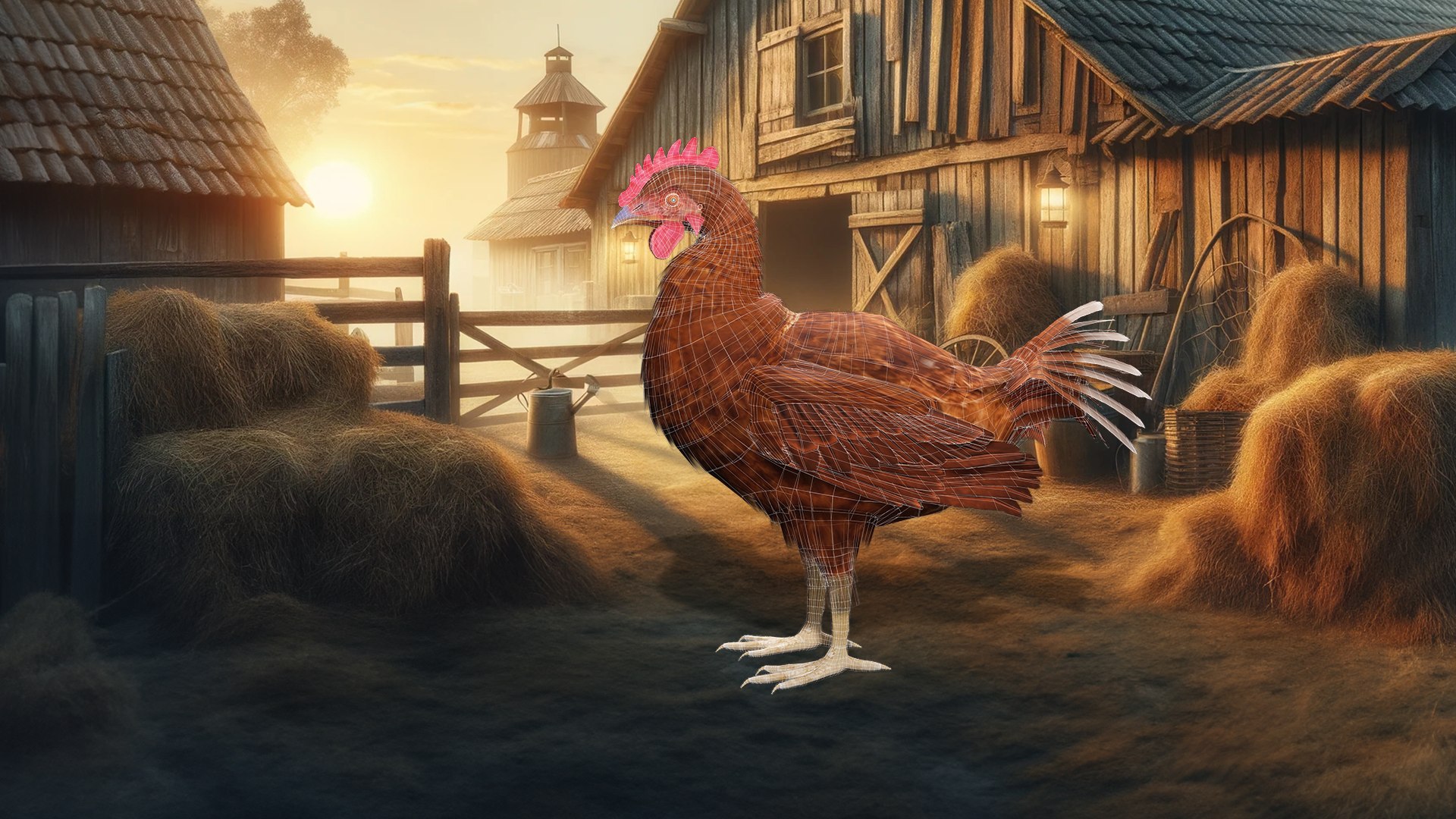 Free Farm Favorite 3D Free Chicken The Egg Producer Free Low-poly 3D ...