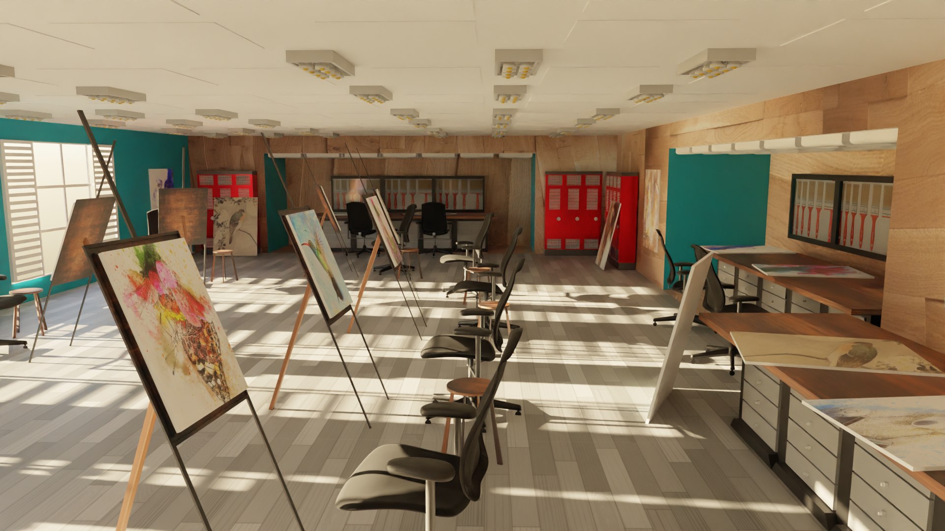 3D Model Art Workshop - Painting Workshop - TurboSquid 2179906