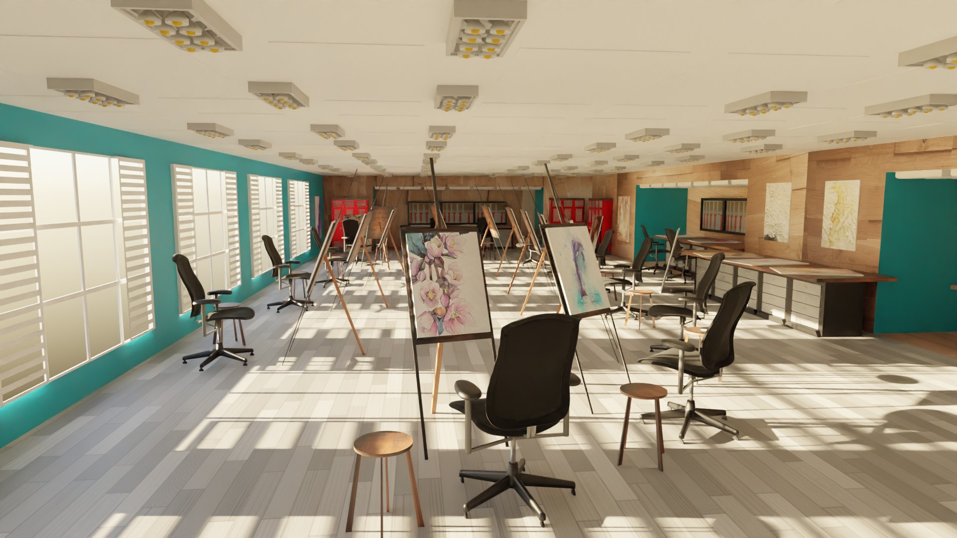 3D Model Art Workshop - Painting Workshop - TurboSquid 2179906