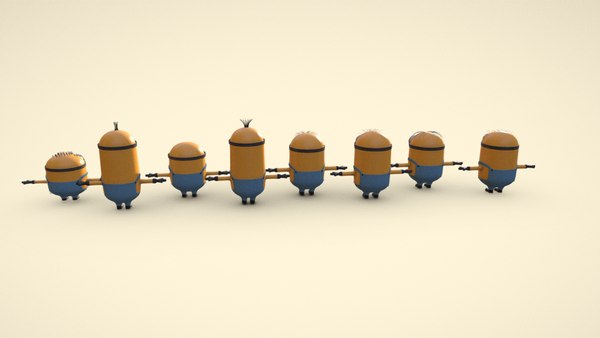 modelo 3d Paquete de Minions - TurboSquid 2168036