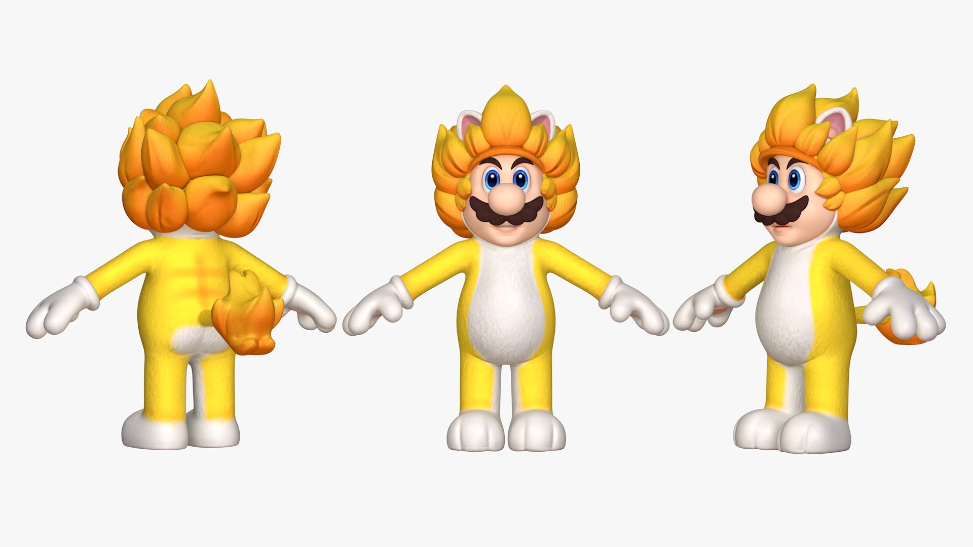 3D Giga Cat Mario Fury Super Mario Assets 8K Model - TurboSquid 1744880