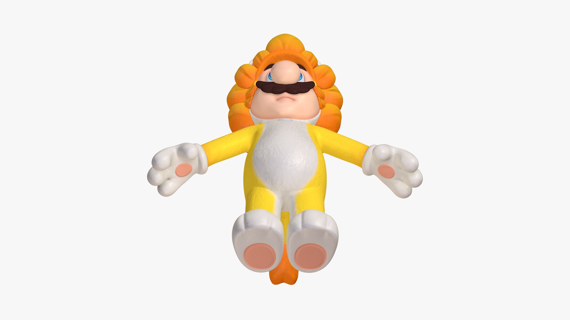 3D Giga Cat Mario Fury Super Mario Assets 8K Model - TurboSquid 1744880