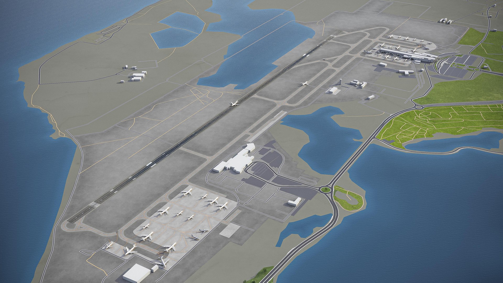 3D Larnaca International Airport Lca - TurboSquid 1489498