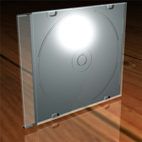 3d model cd case slim