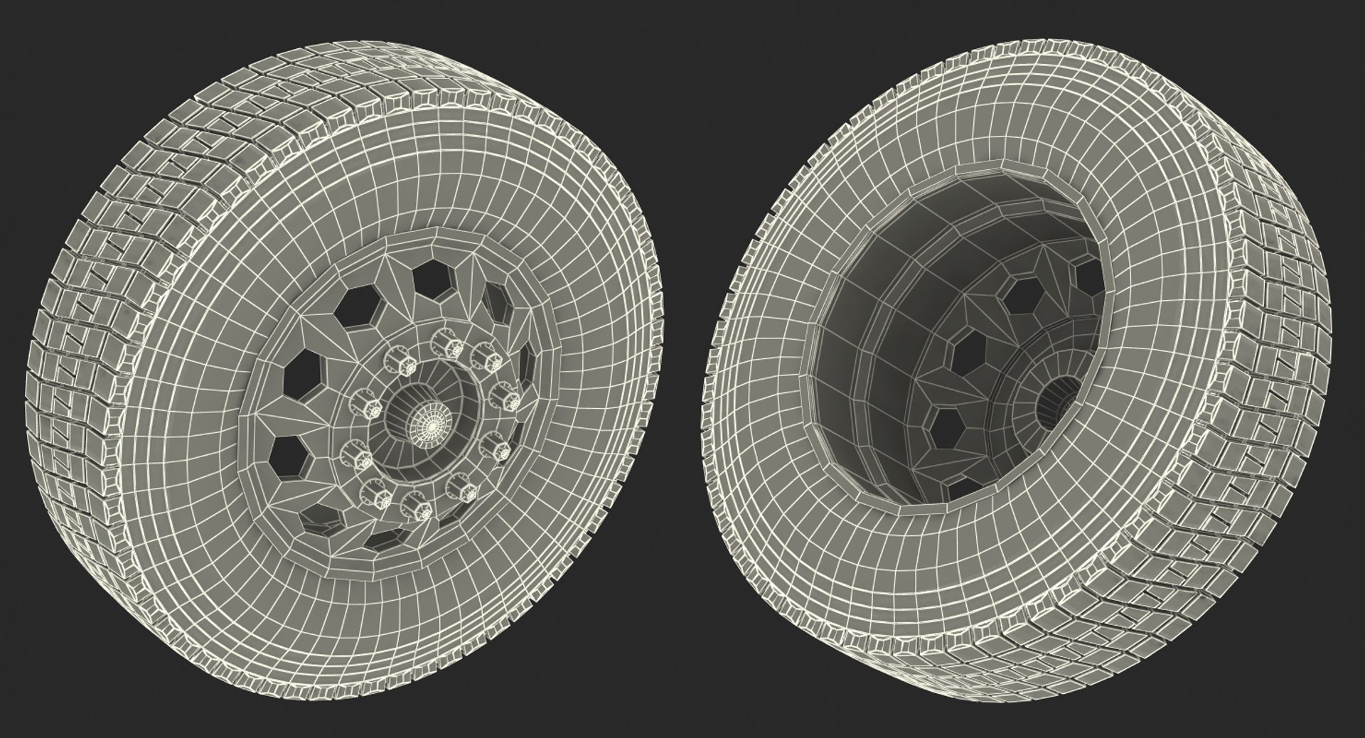 3D Model Truck Wheel - TurboSquid 1350925