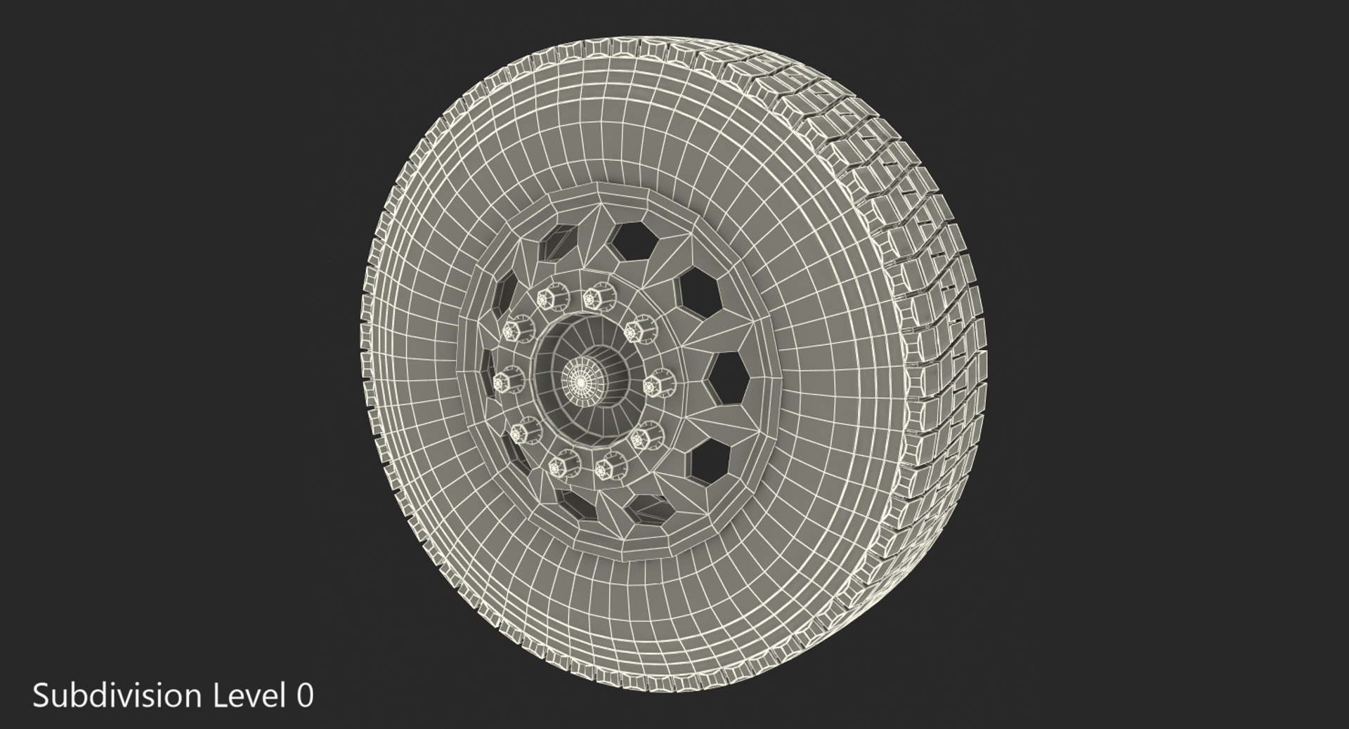 3D Model Truck Wheel - TurboSquid 1350925