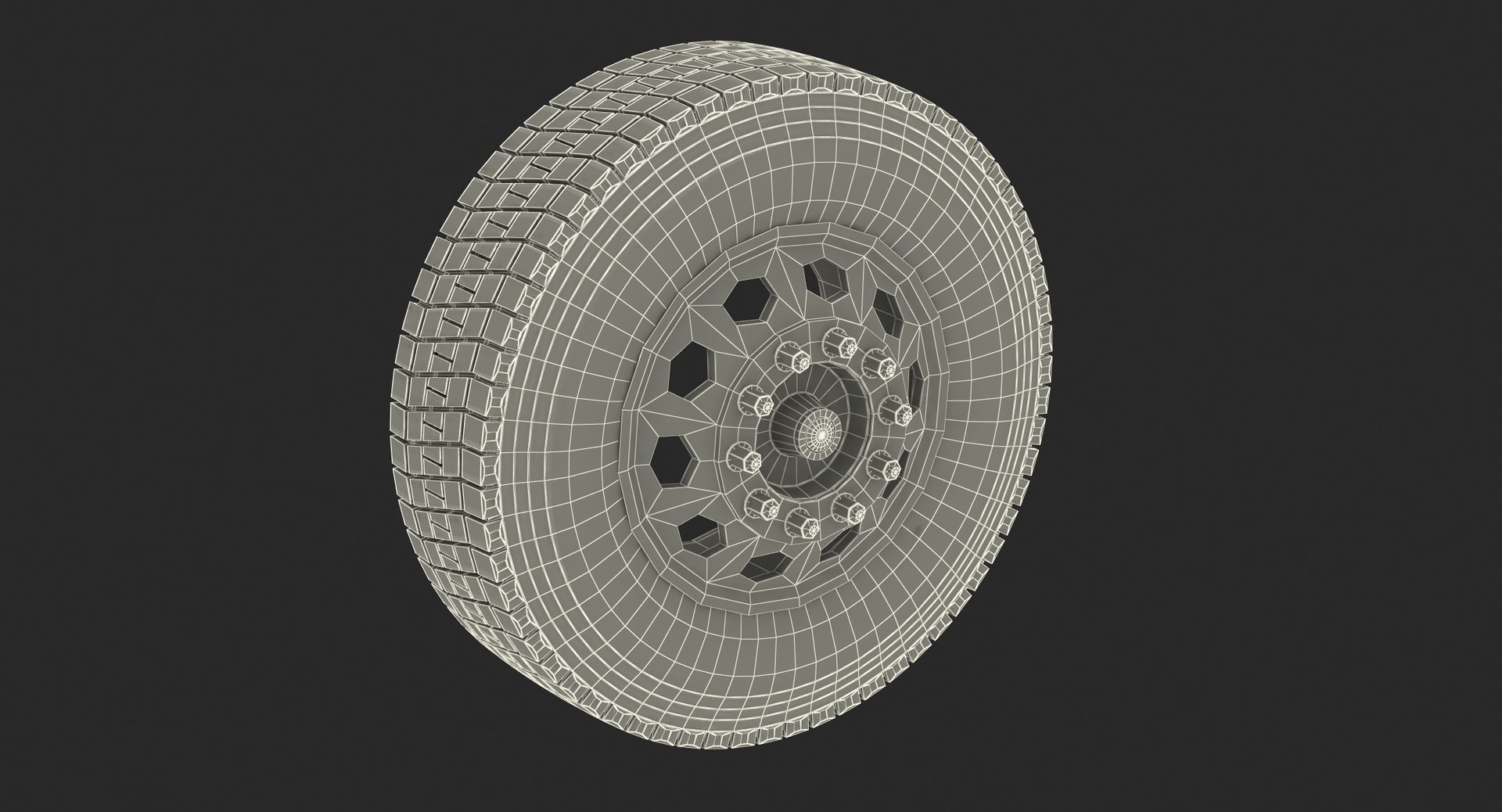 3D Model Truck Wheel - TurboSquid 1350925