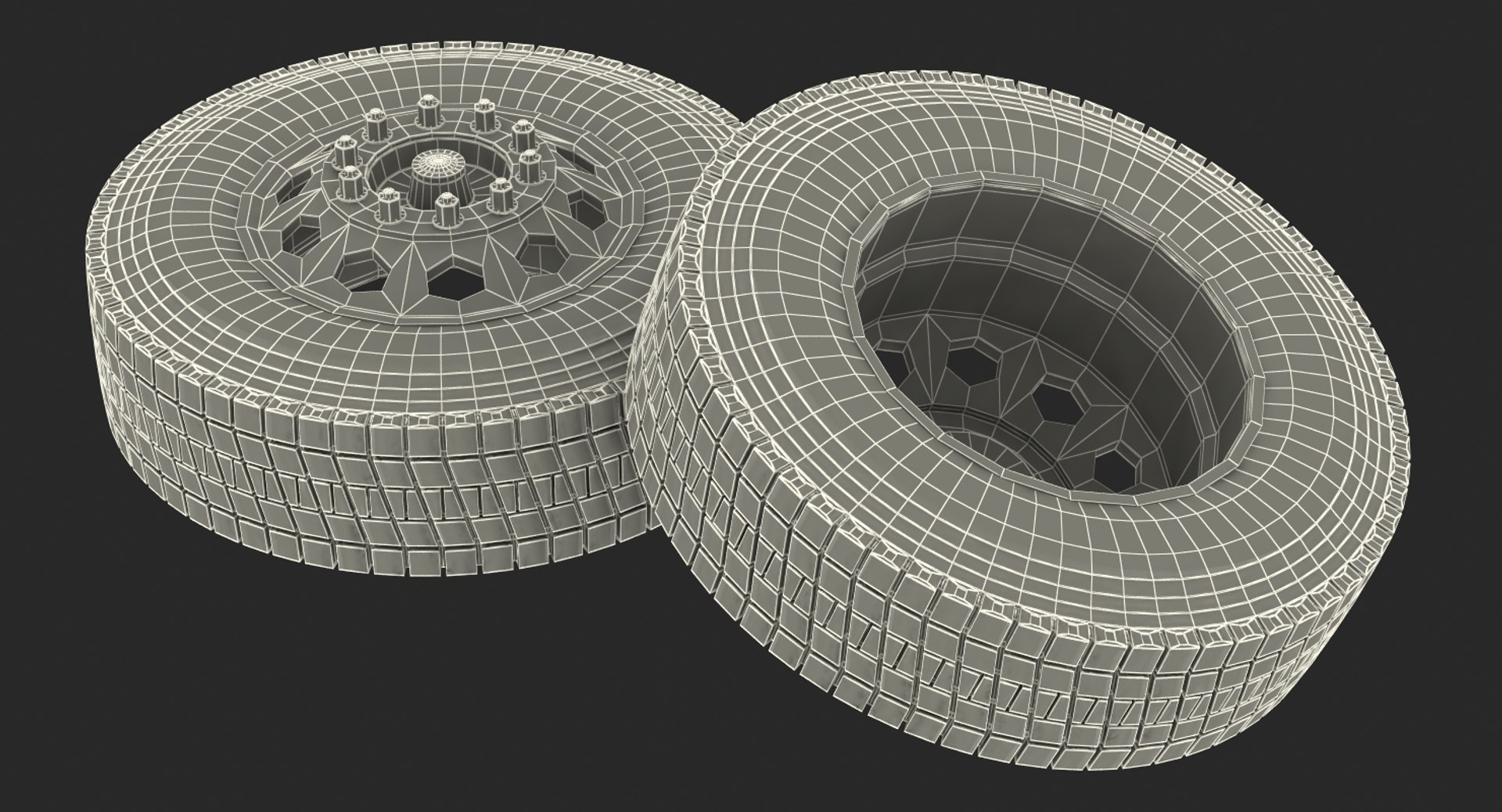 3D Model Truck Wheel - TurboSquid 1350925