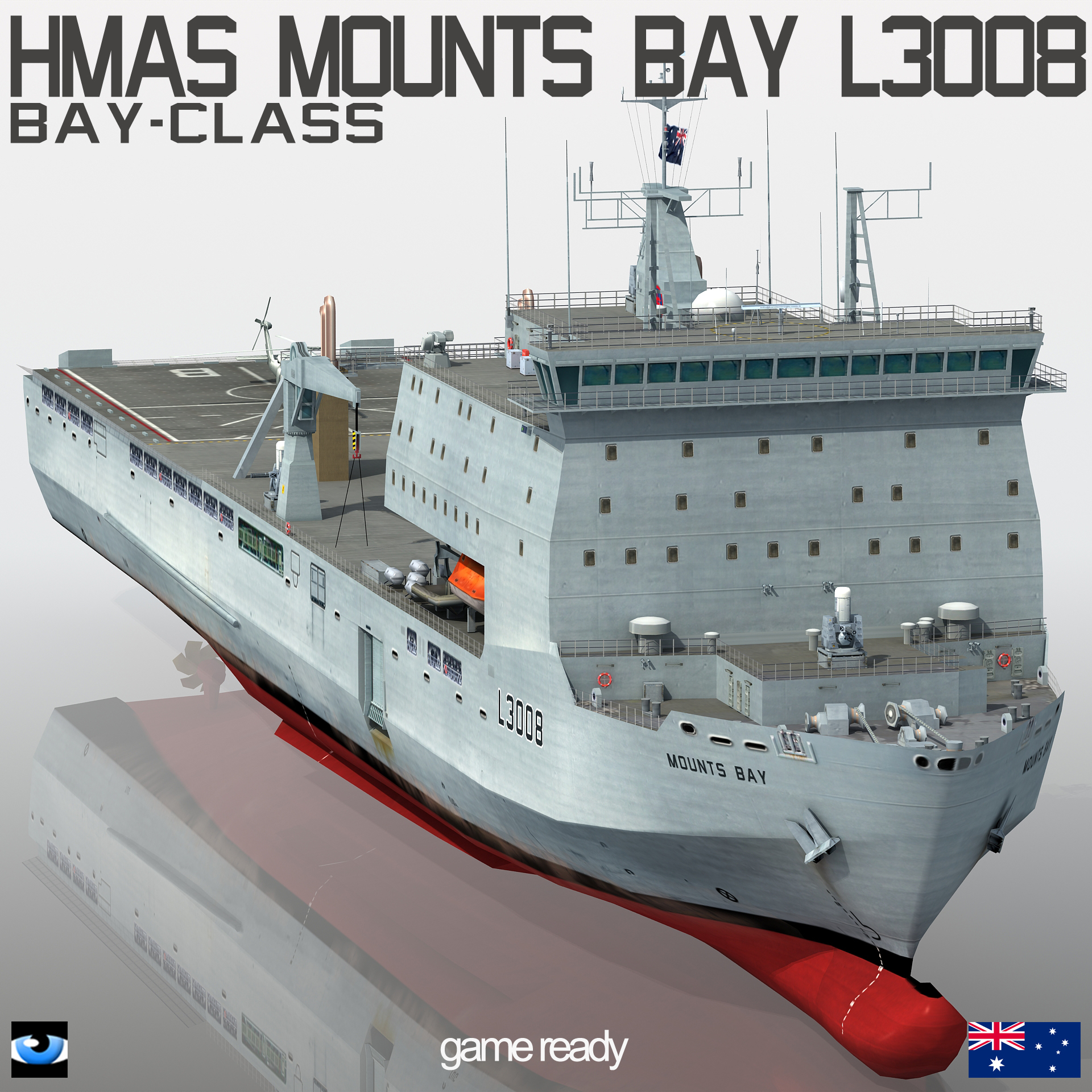 3D model mounts bay l3008 bay-class - TurboSquid 1662926