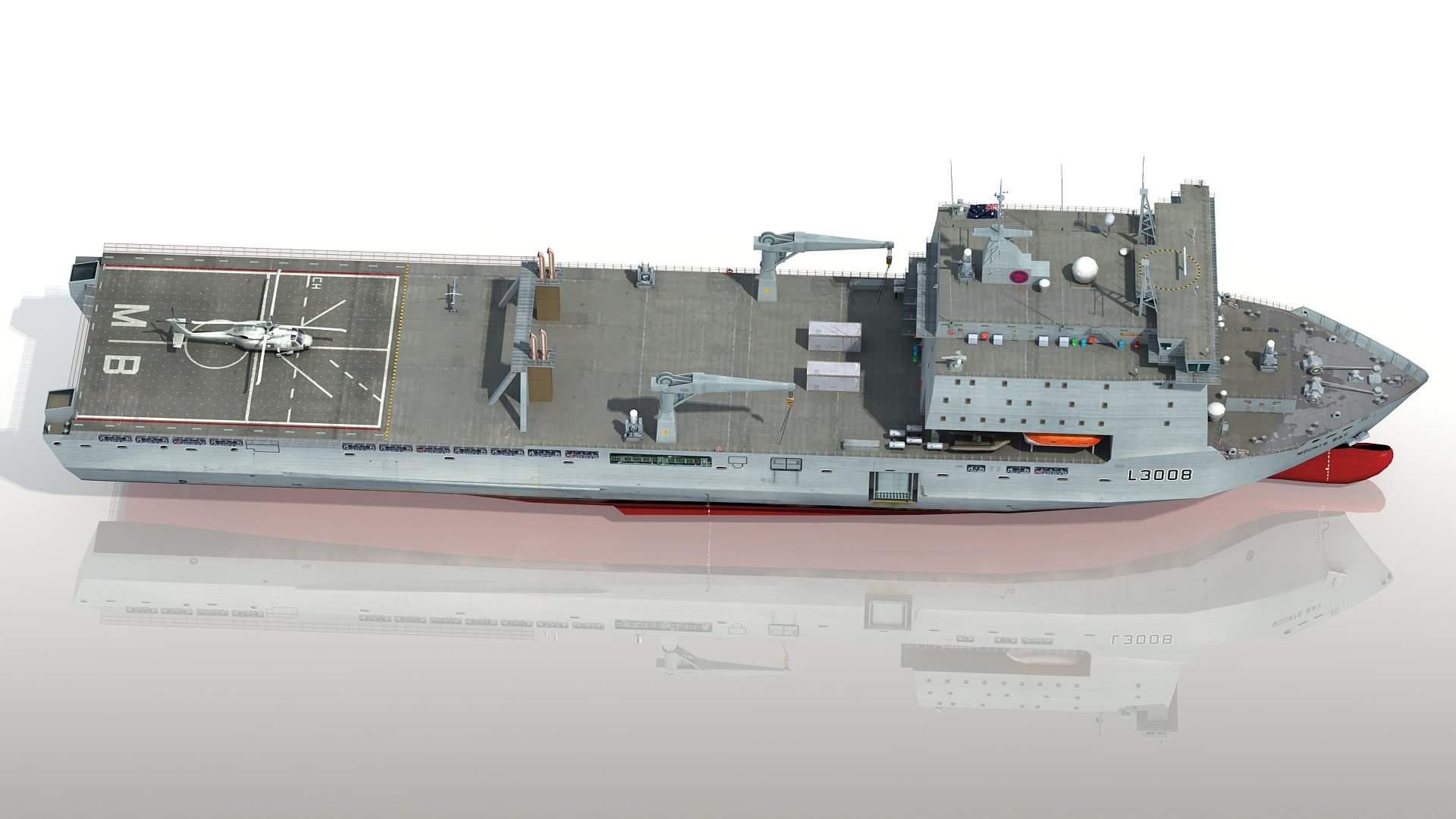 3D Model Mounts Bay L3008 Bay-class - TurboSquid 1662926