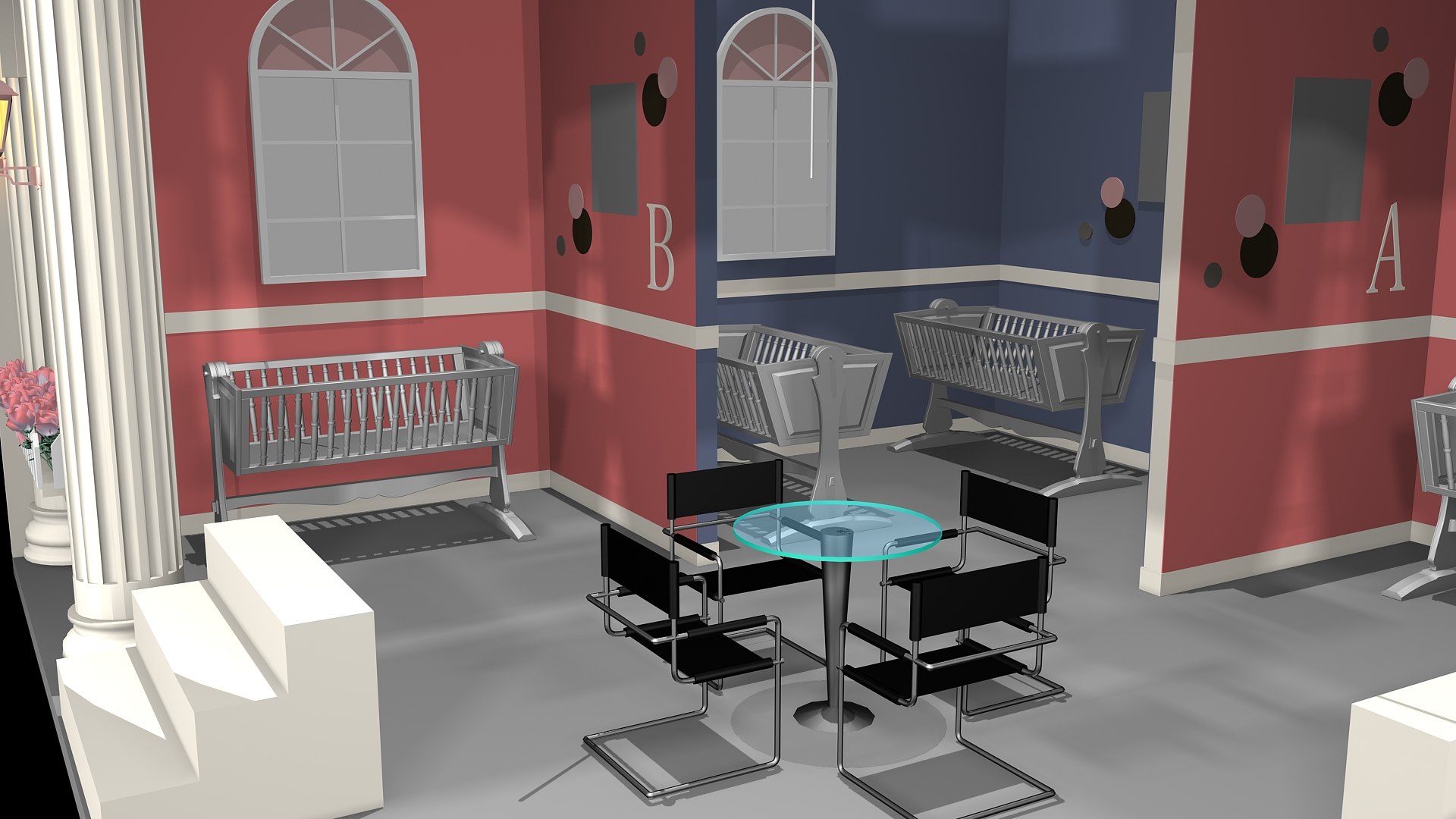 8x6 Stand Design 2 Open Side Double Decker Model - TurboSquid 1866545