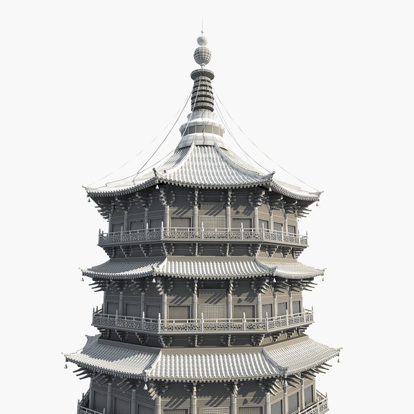 Pagoda of Fogong Temple model - TurboSquid 1838342