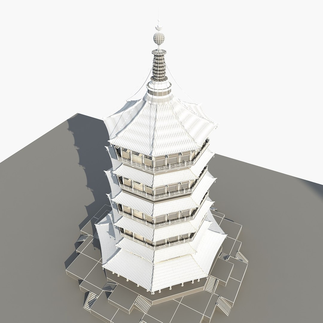 Pagoda of Fogong Temple model - TurboSquid 1838342